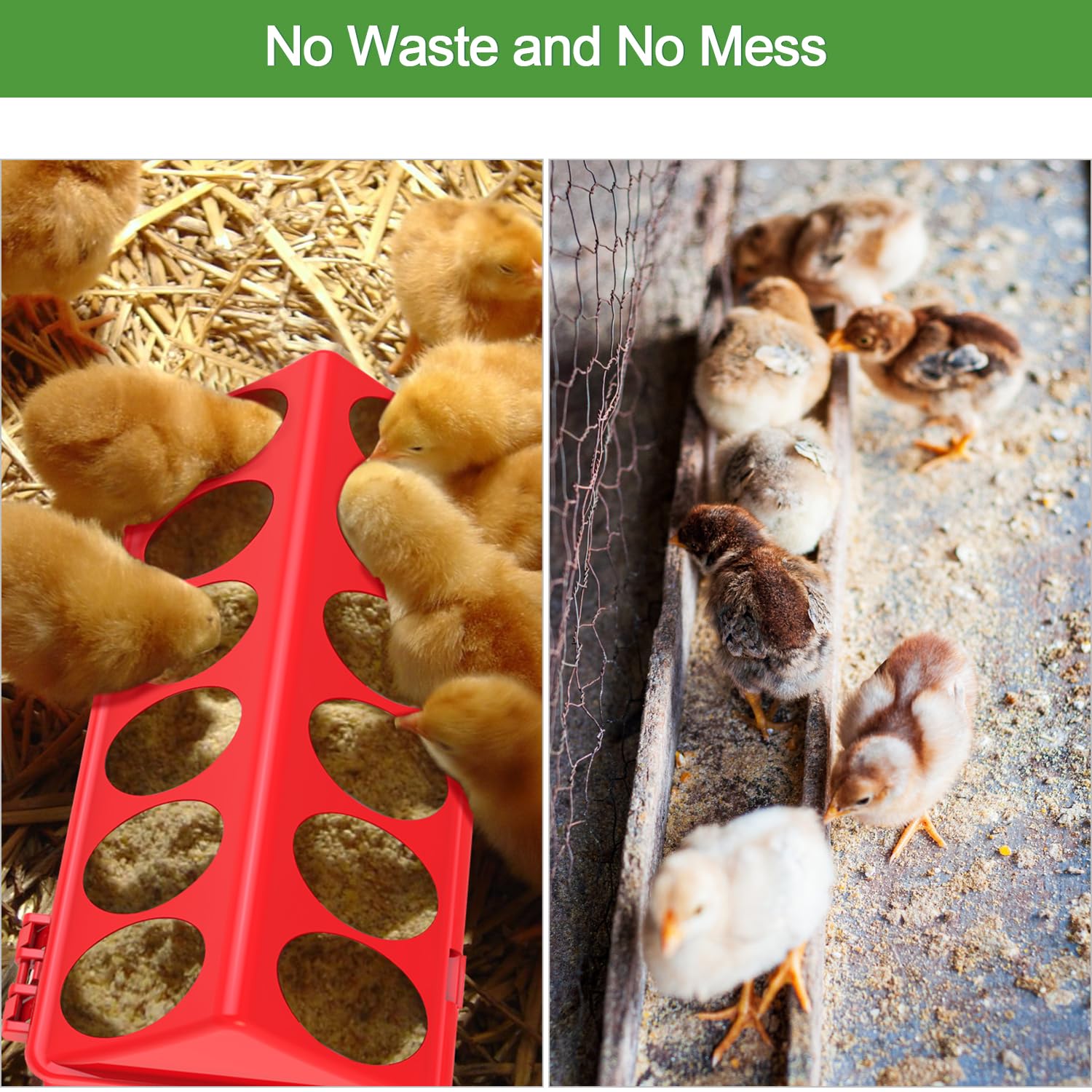 Snapklik.com : Kculehtlla Chick Feeder And Waterer Kit - Baby Chicken ...