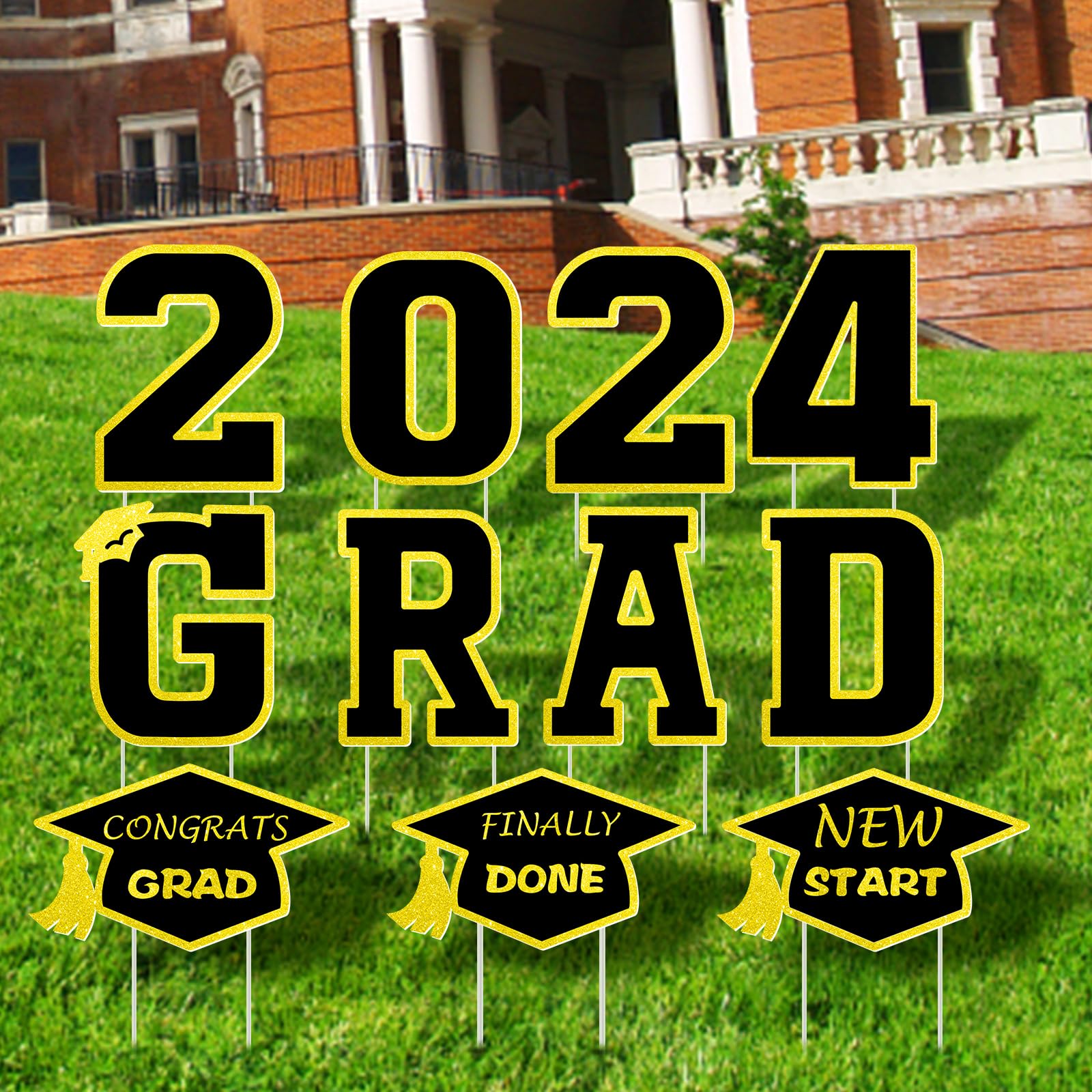 Snapklik.com : 11Pcs Large Graduation Yard Signs - Graduation ...