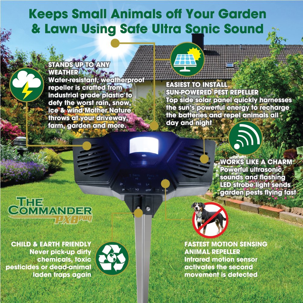 Electronic Pest Eliminator For Garden Ultrasonic Pest Repeller