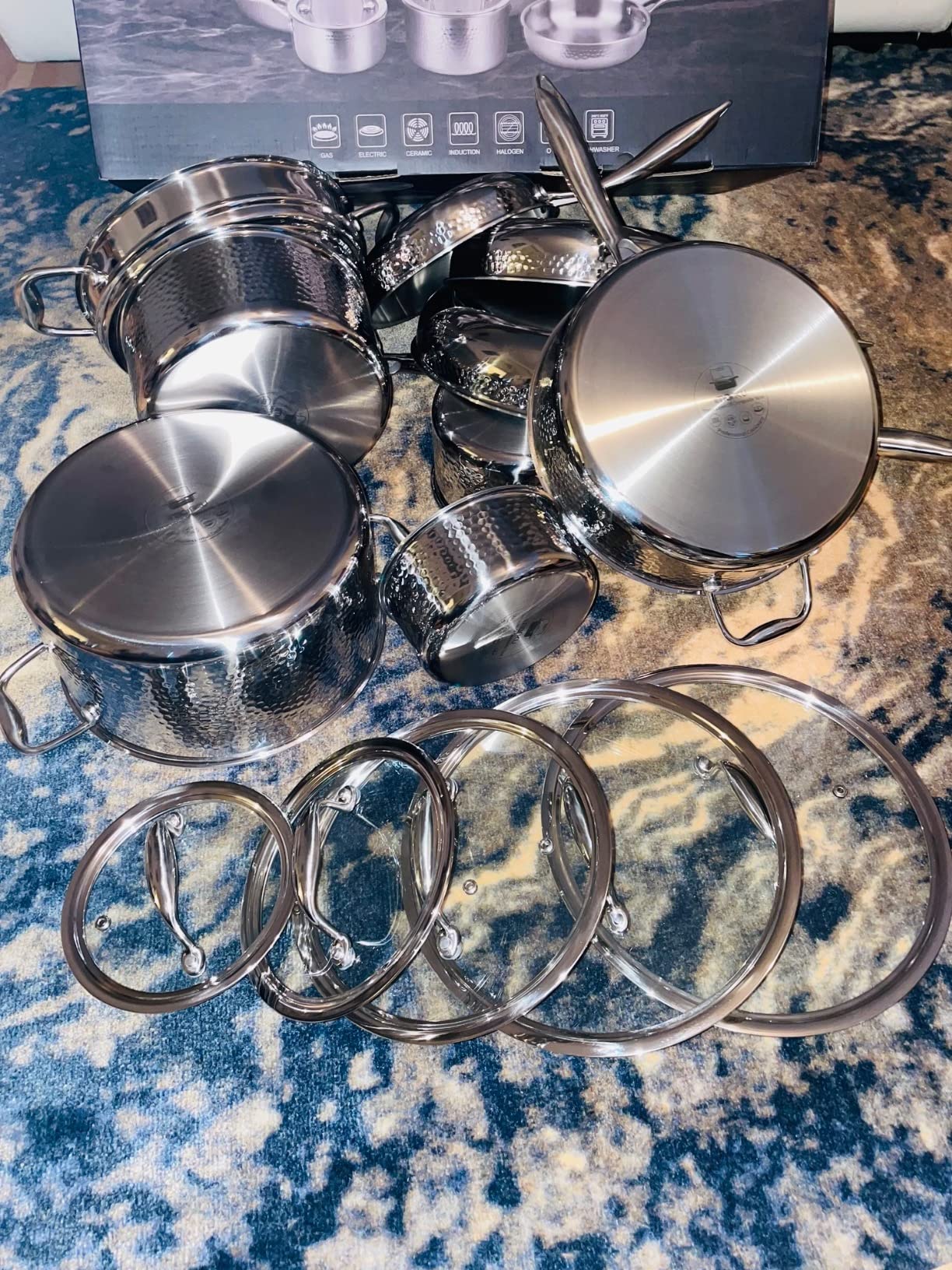 $56/mo - Finance Stainless Steel Kitchen Cookware Set, imarku Chef's ...