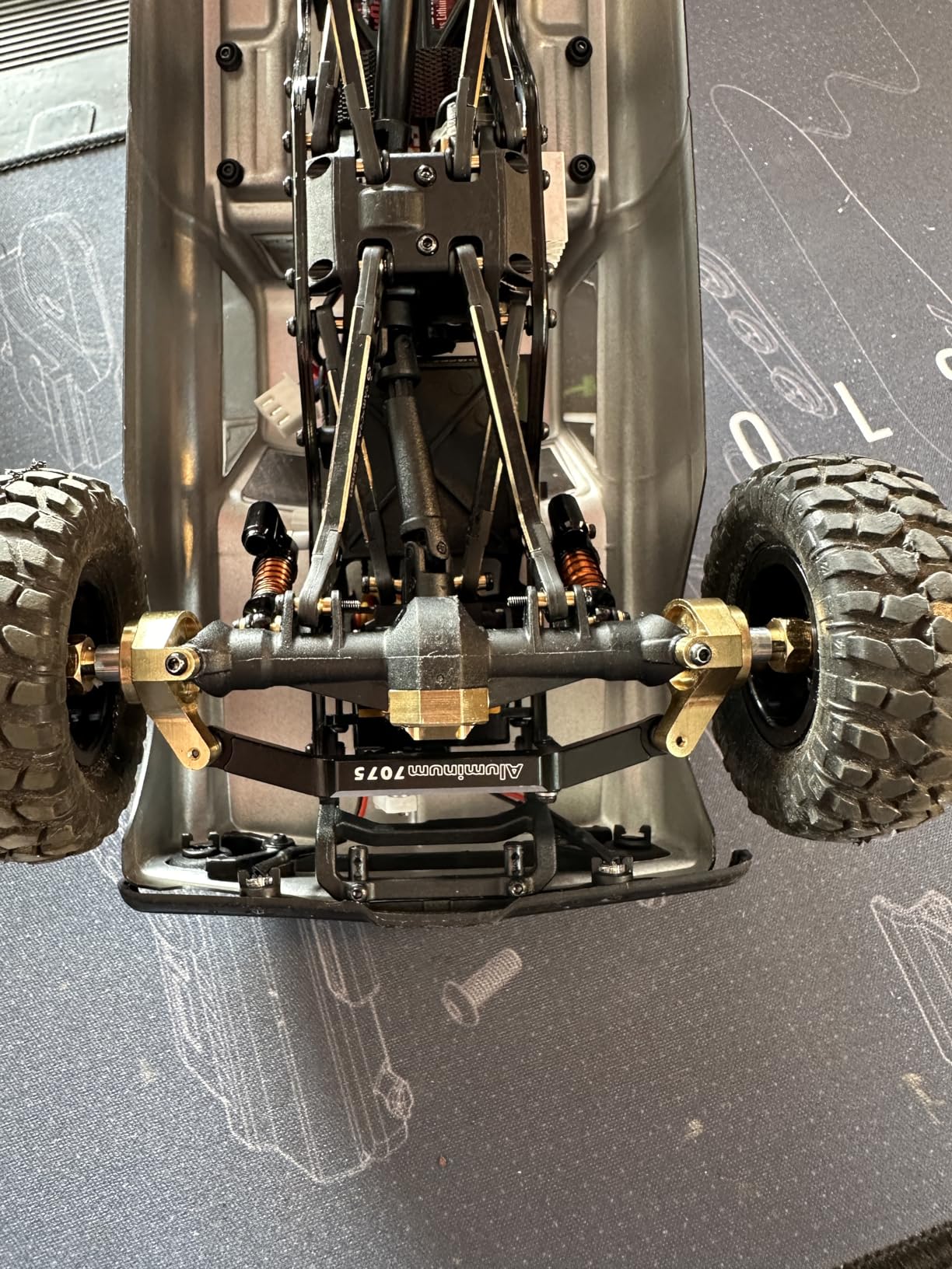 Amazon.com: RampCrab RC Steering Links for SCX24 AX24, 2PCS, Aluminum ...