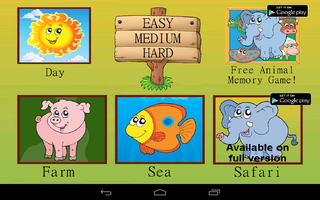 Aplicación Kids' Animal Adventures en Amazon Appstore