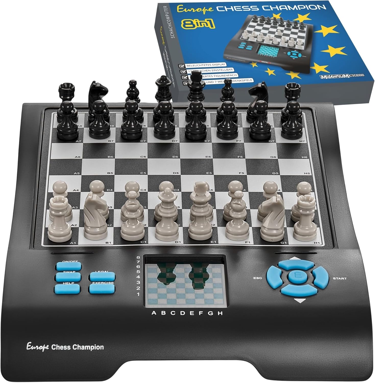 Amazon.com: Electronic Chess Board Game Set - Kids & Adults - Magnetic ...