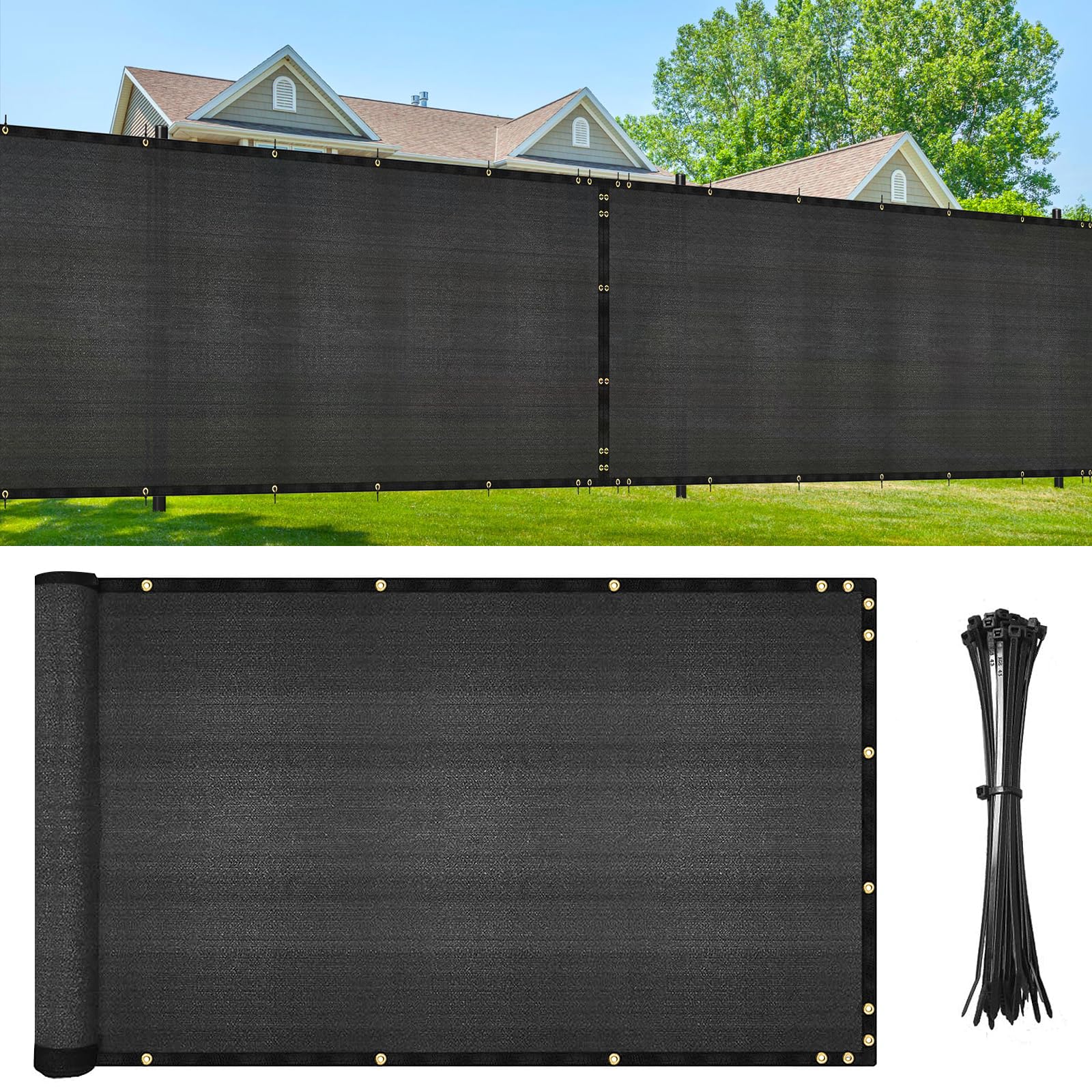 Snapklik.com : UIRWAY Privacy Fence Screen 6 X 50 Heavy Duty Windscreen ...