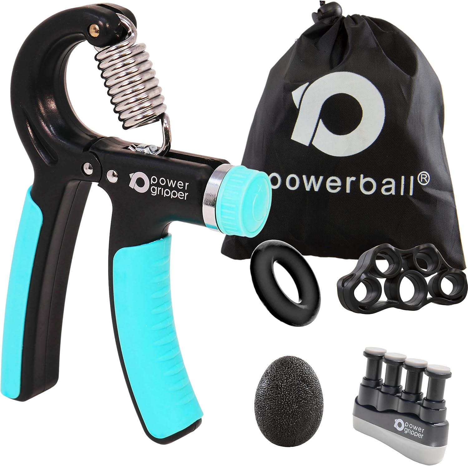 Powerball Hand Grips Strengthener Wrist Grip Workout Set, Adjustable ...