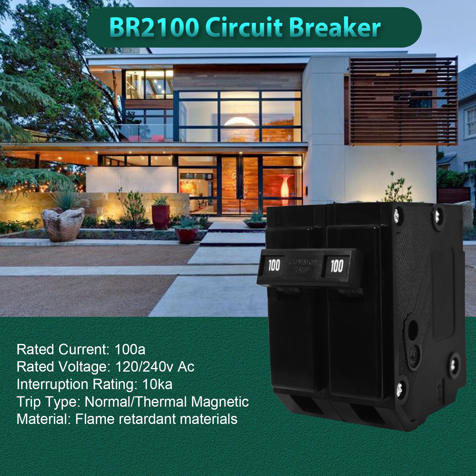 Snapklik.com : BR2100 Circuit Breaker, BR2100 Double Pole ...