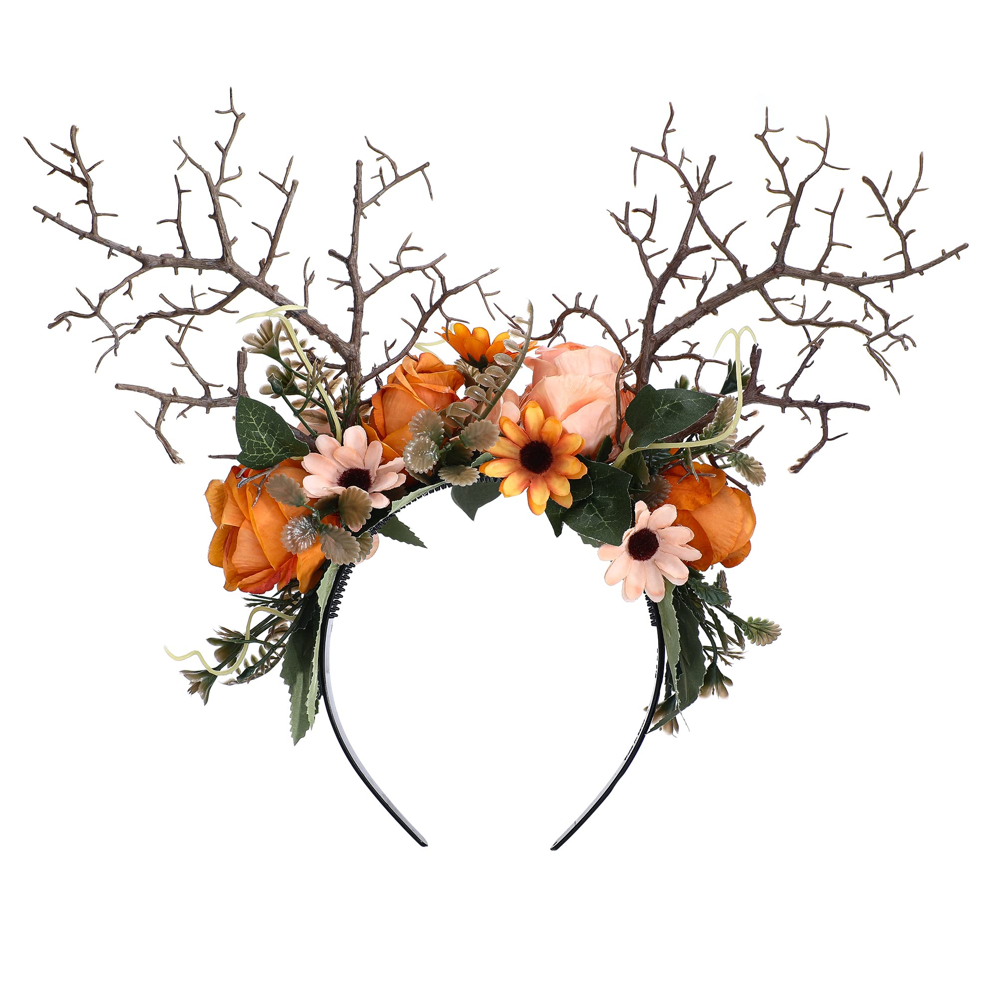 Amazon.com : MOSTORY Handmade Deer Antler Flower Headband Tree Branch ...