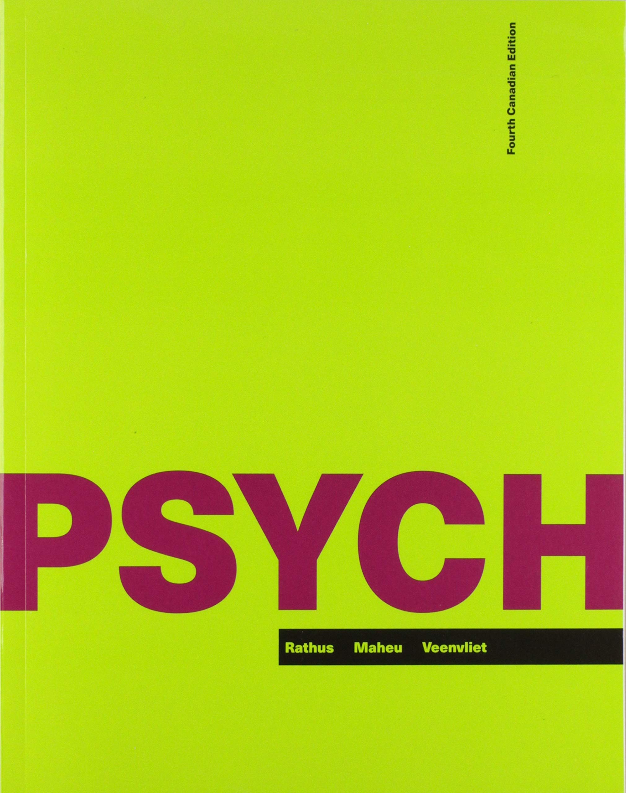 PSYCH, 4th Edition: Rathus, Spencer: 9780176873981: Amazon.com: Books