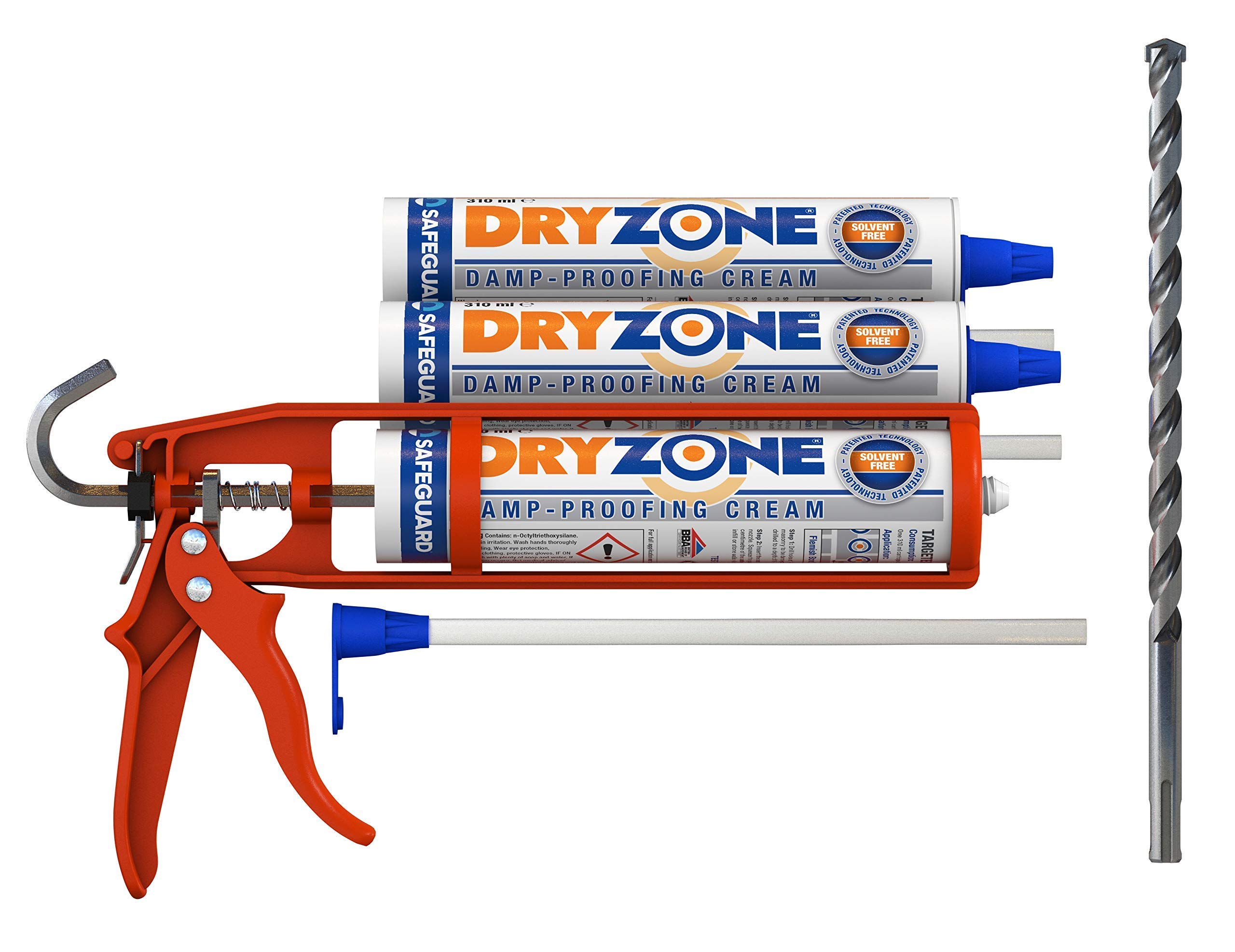 Buy Dryzone Damp Proofing Kit: 3 x 310ml Damp Proofing Cream + Mastic ...