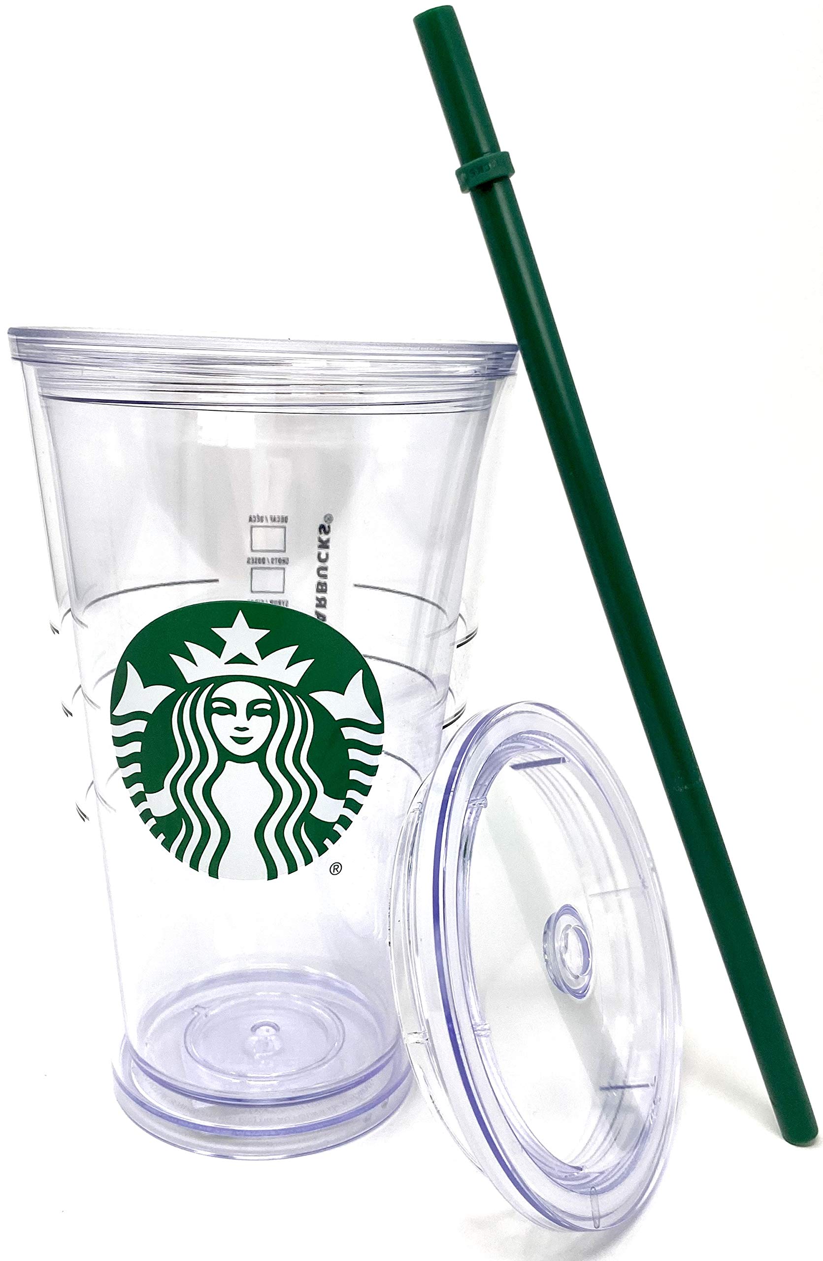 Buy Starbucks Cold Cup Clear Grande Tumbler Traveler With Green Straw