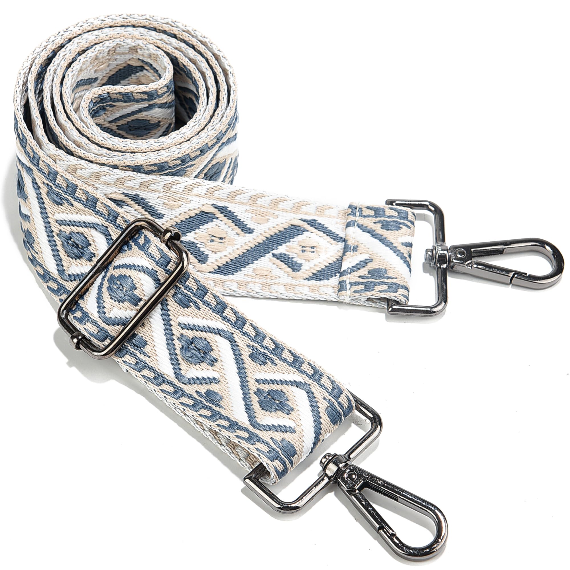 Amazon.com: Purse Strap Gunmetal Hardware Crossbody Straps for Purses ...