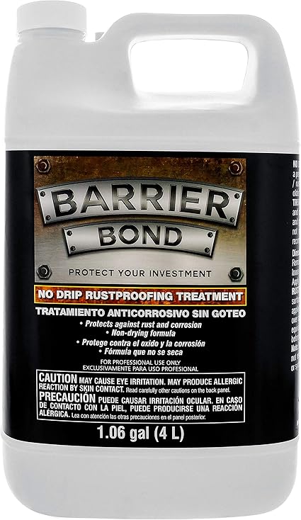 Amazon.com: Custom Shop Barrier Bond - No-Drip Undercoating, 1 Gallon ...