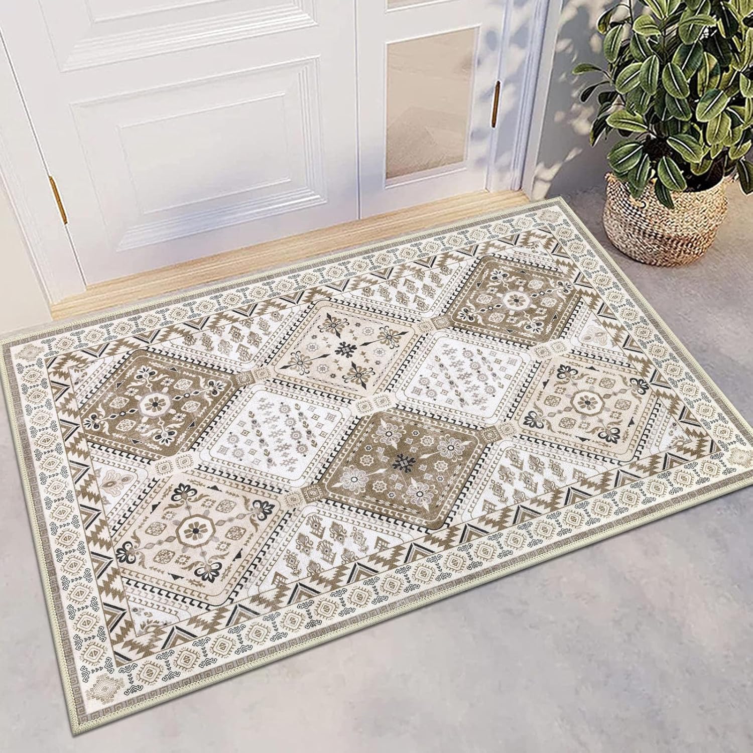 Amazon.com: HEBE Washable Area Rug 2x3 Living Room Rug Large Rugs for ...