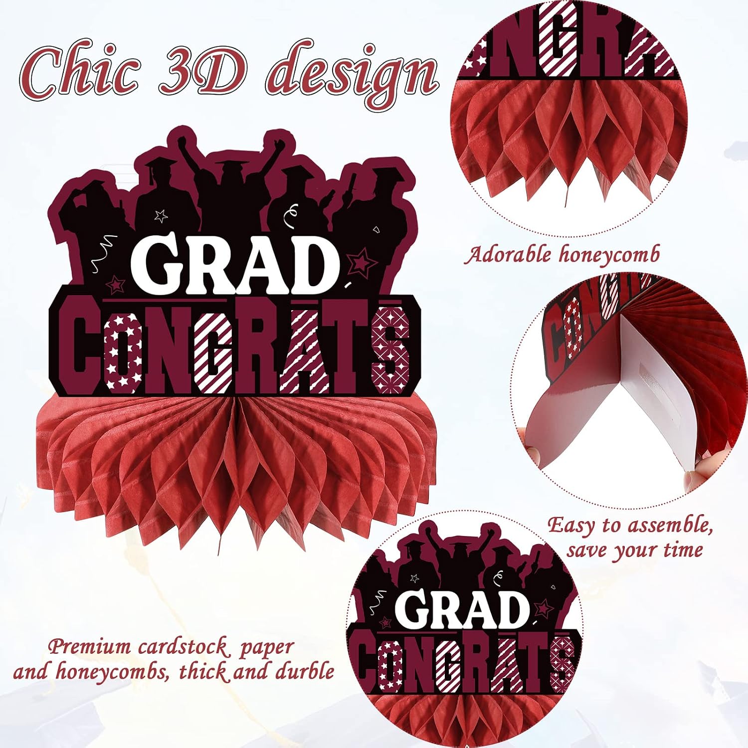Buy 10 Pieces 2022 Graduation Party Decorations, Congrats Grad ...