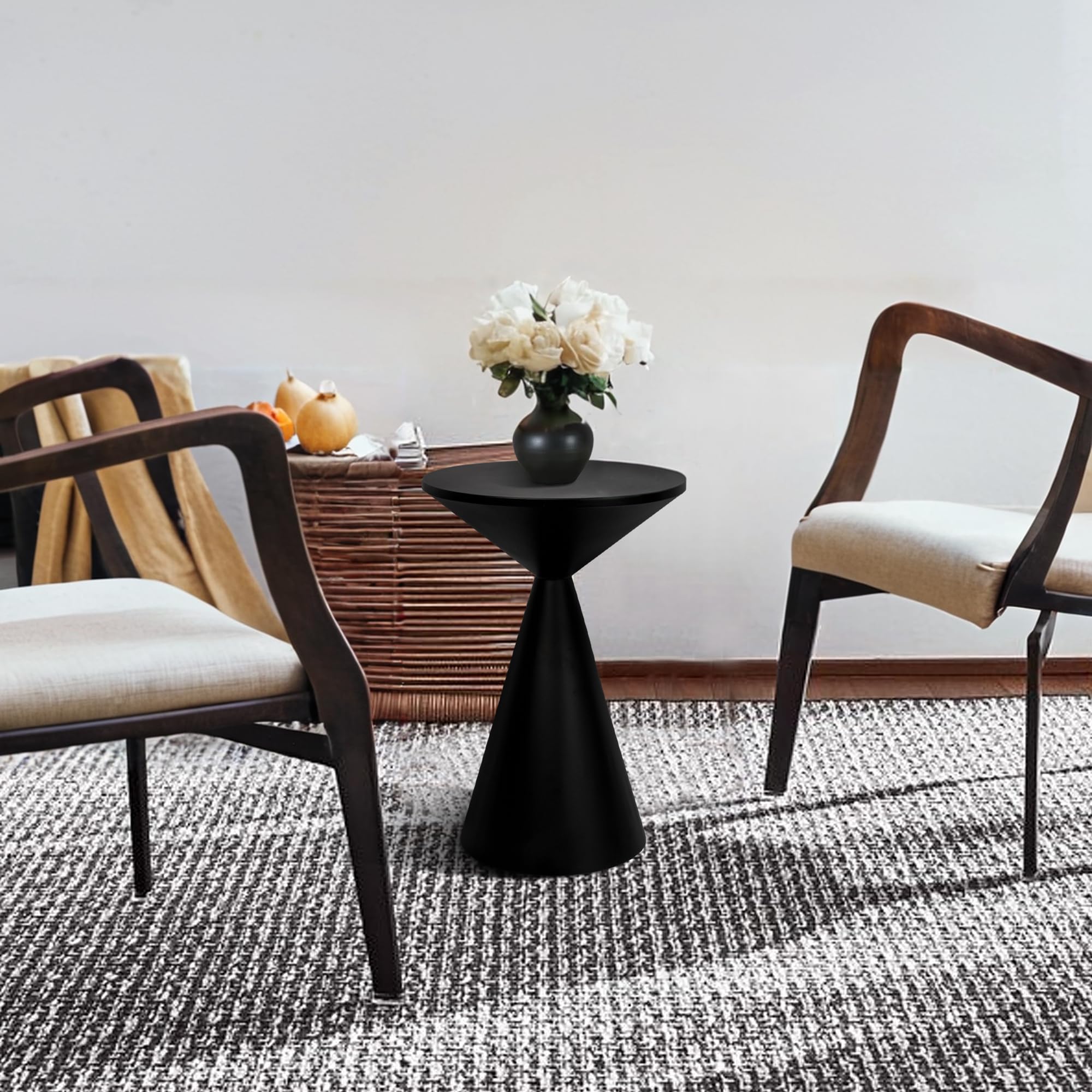Small Drink Table, Round Martini Table, Drum End Table Side Table ...
