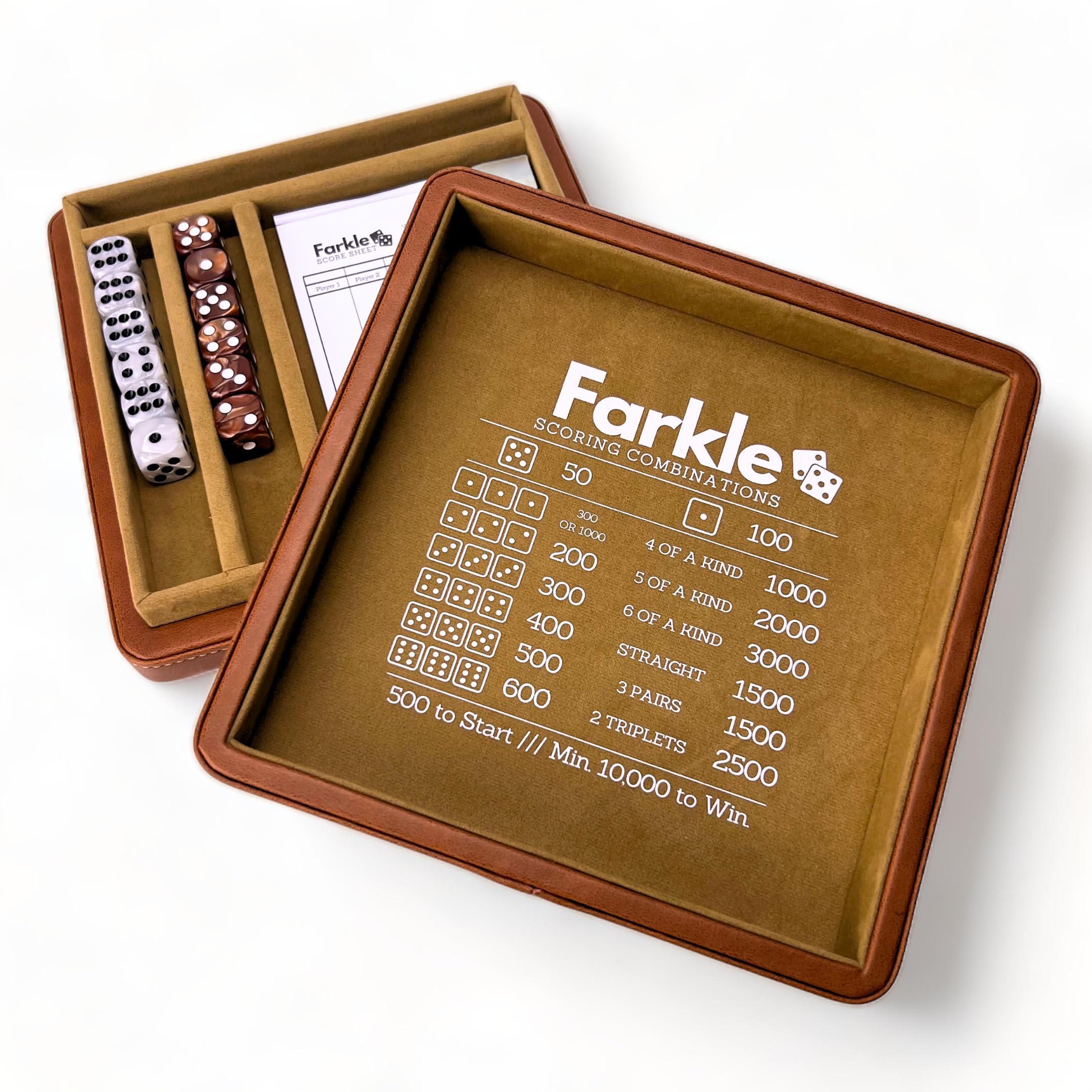 Amazon.com: Luck Lab Farkle Dice Tray and Storage Case - Includes ...