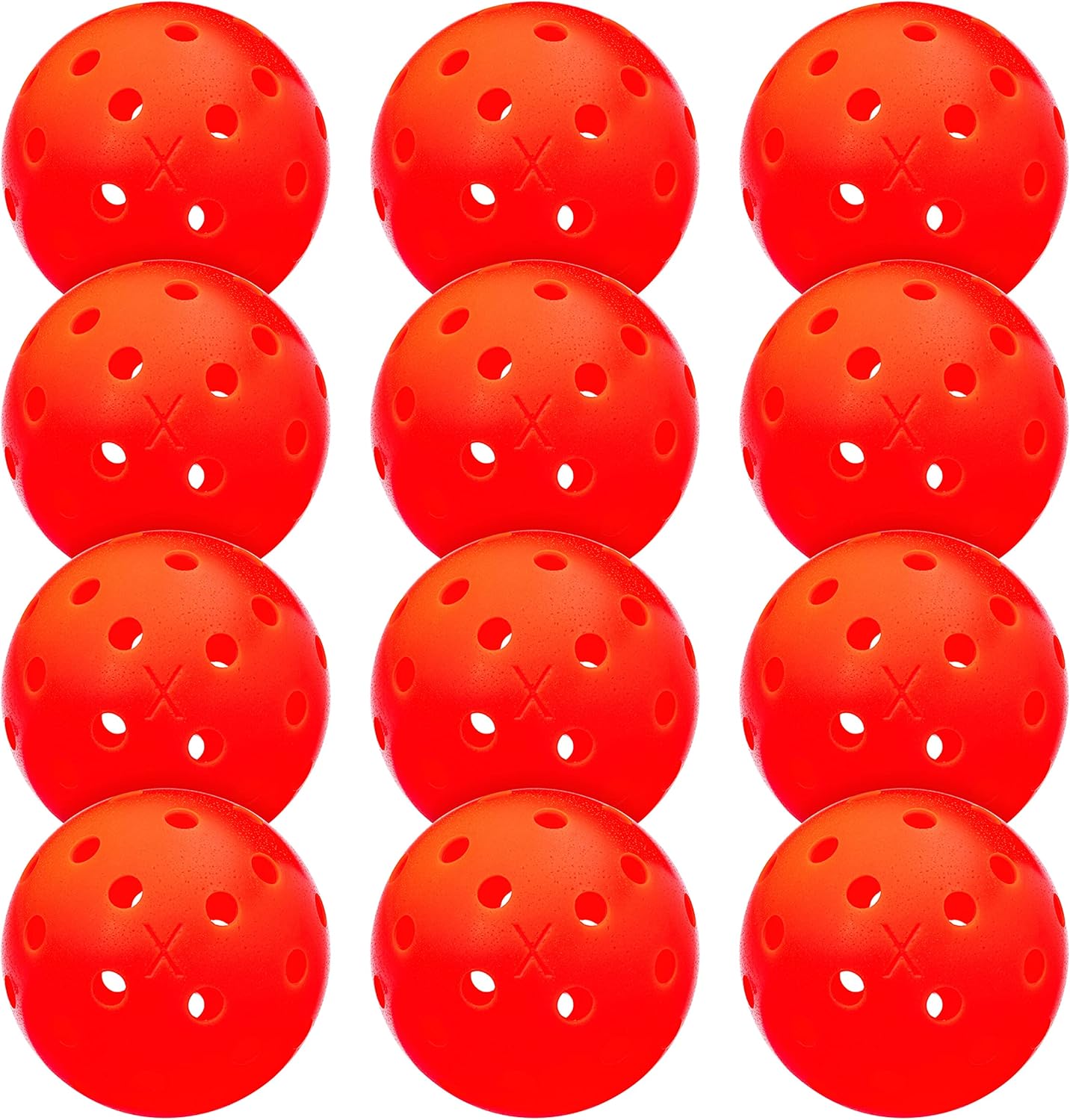 Franklin Sports X-40 Pickleballs - Outdoor Pickleballs - 12 Pack Bulk ...