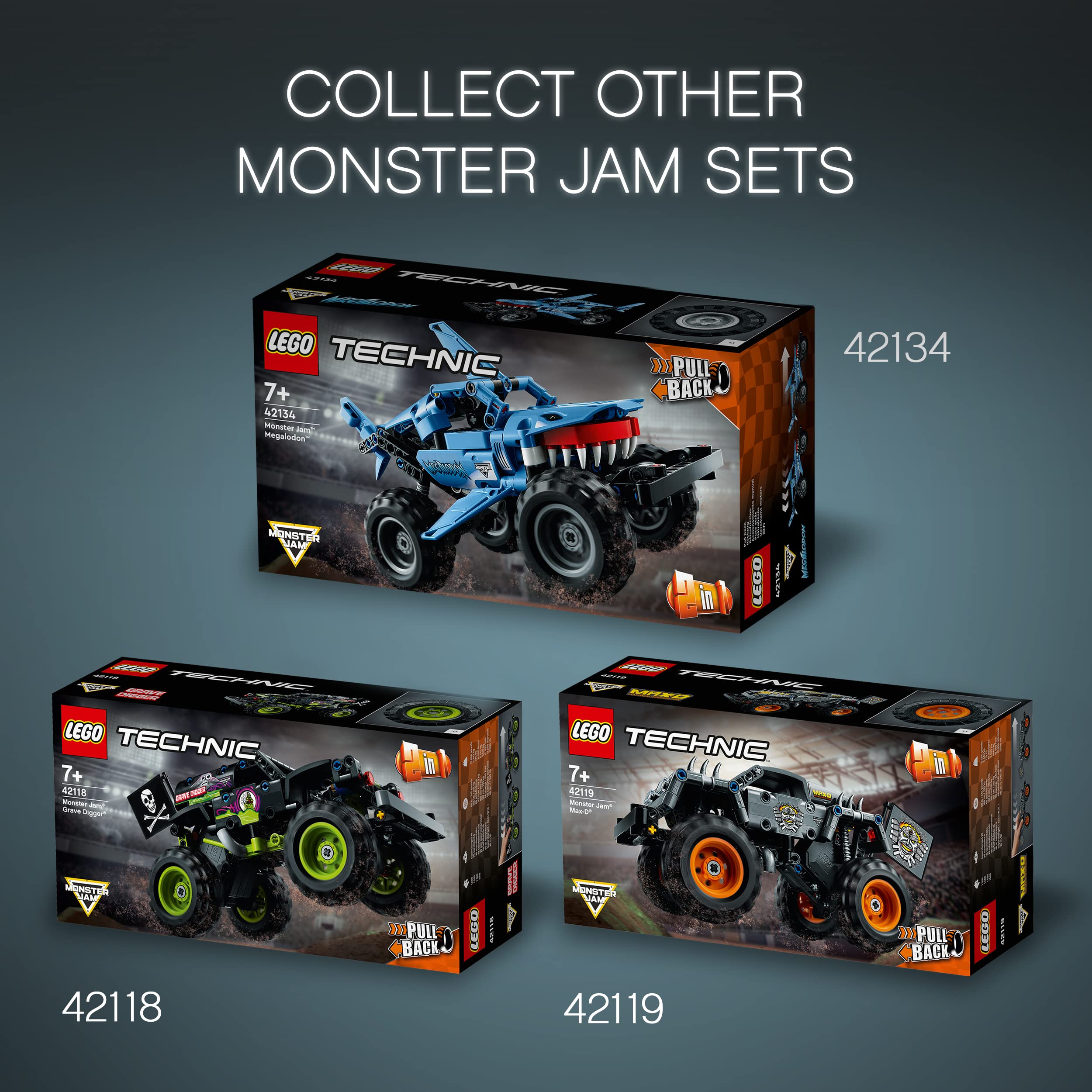 Buy LEGO 42135 Technic Monster Jam El Toro Loco 2 in 1 Pull Back Truck ...