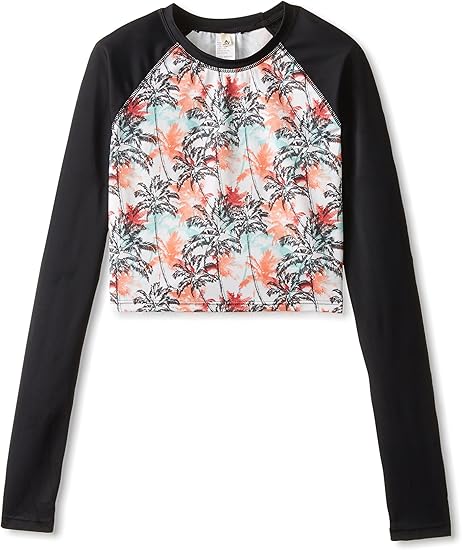 Reef Women's Palm Crop Rash Guard, Multi, S at Amazon Women’s Clothing ...