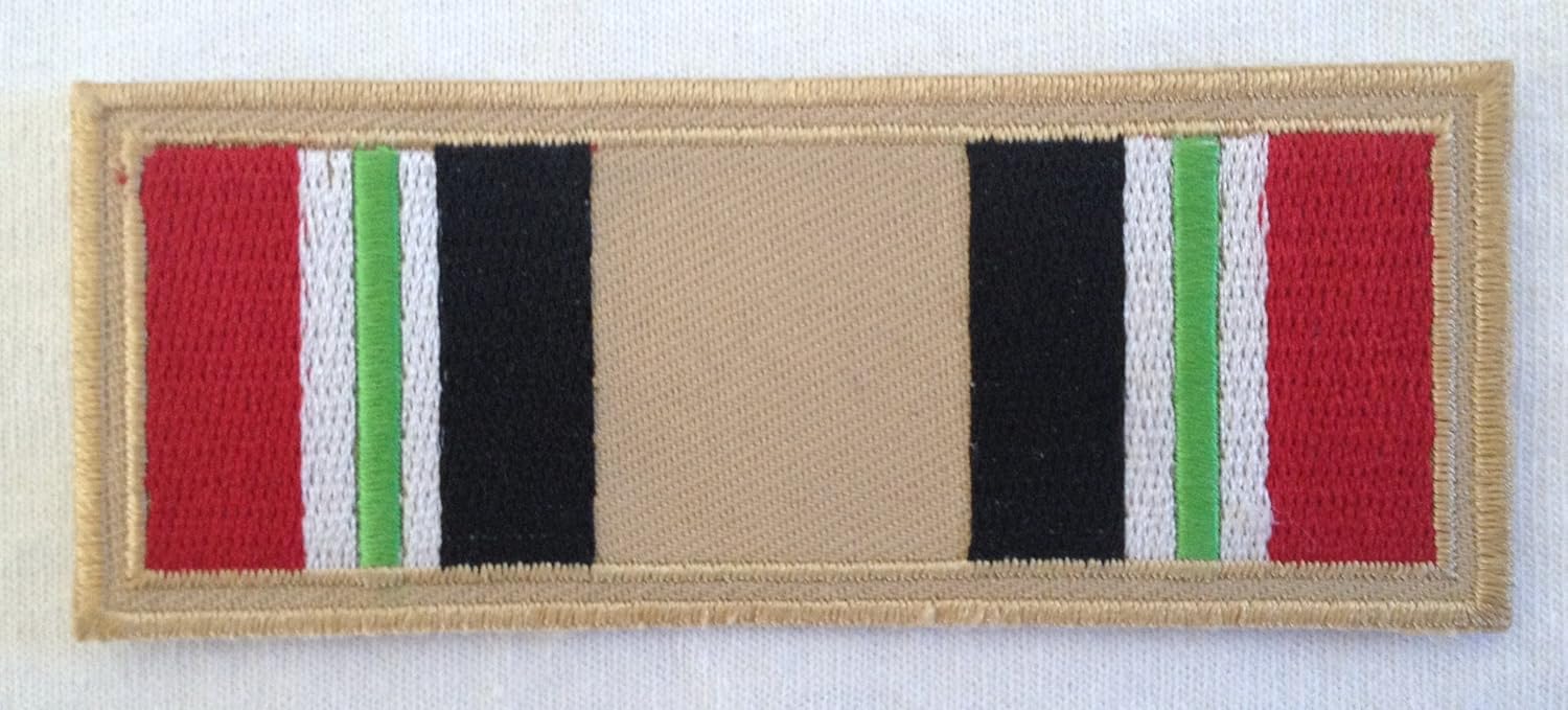Amazon.com: Iraqi Freedom Ribbom Military Embroidery Emblem Patch (Tan ...