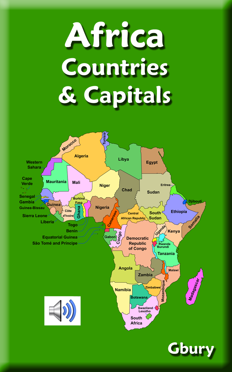 Africa Countries And Capitals Map Southern Africa Map White Lands
