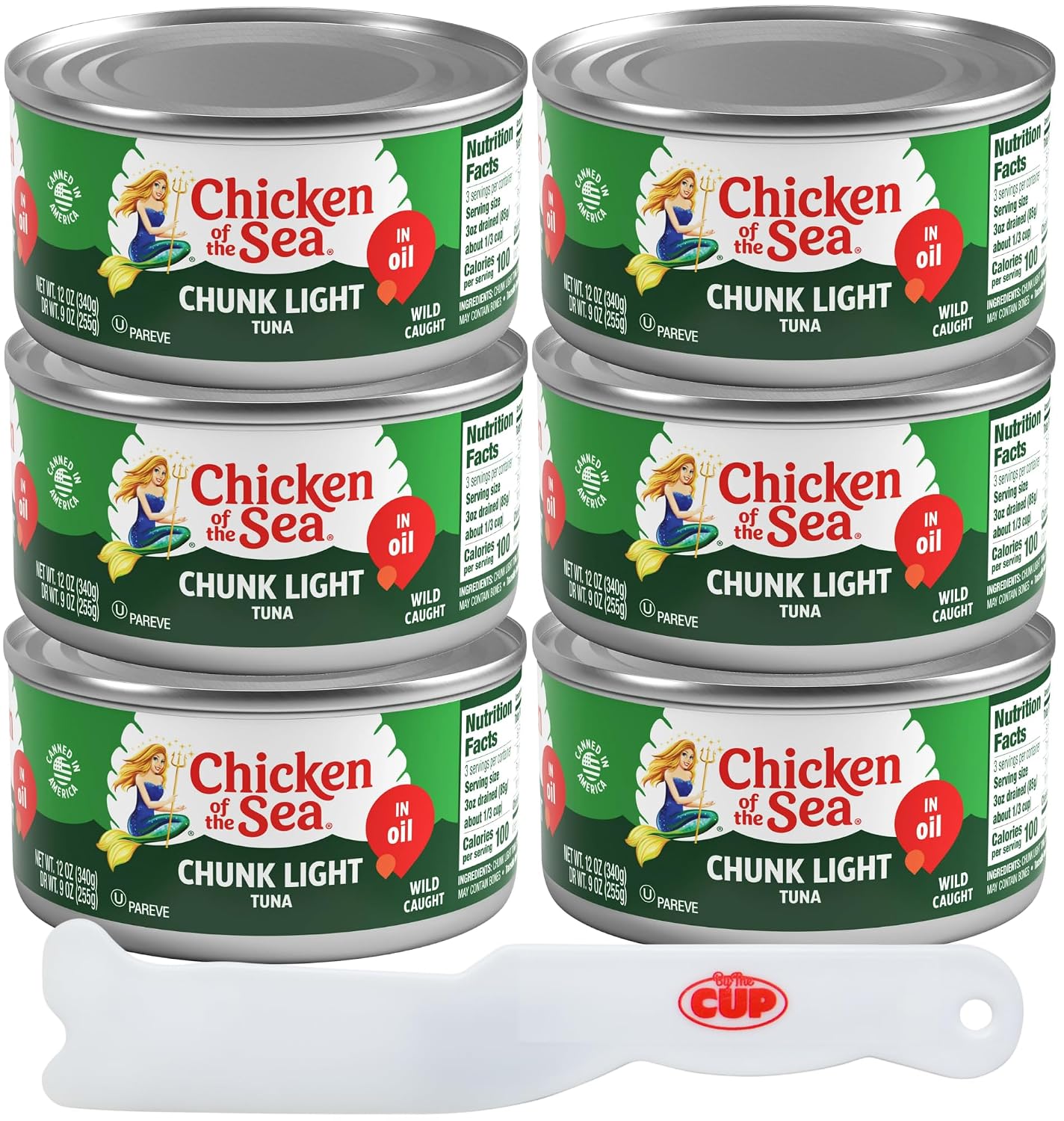 Amazon.com: Chicken Of The Sea Chunk Light Tuna in Oil, 12 oz Can (Pack ...