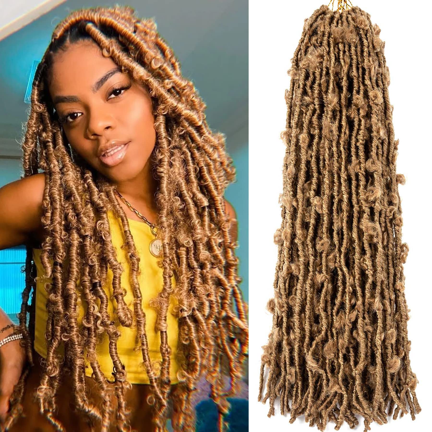 Snapklik.com : Ginger Crochet Butterfly Locs,24 Inch Butterfly Locs ...
