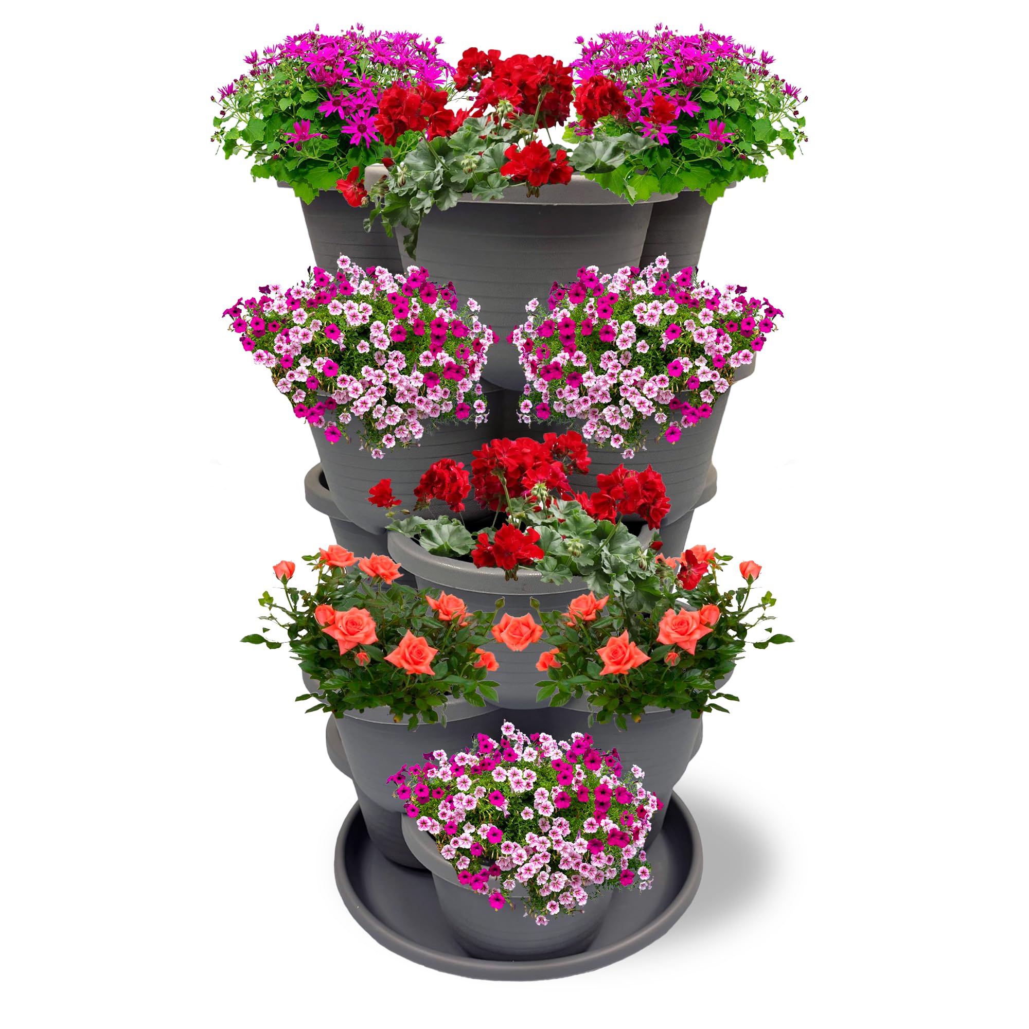 Snapklik.com : Vertical Gardening Stackable Planter Strawberry Planter ...