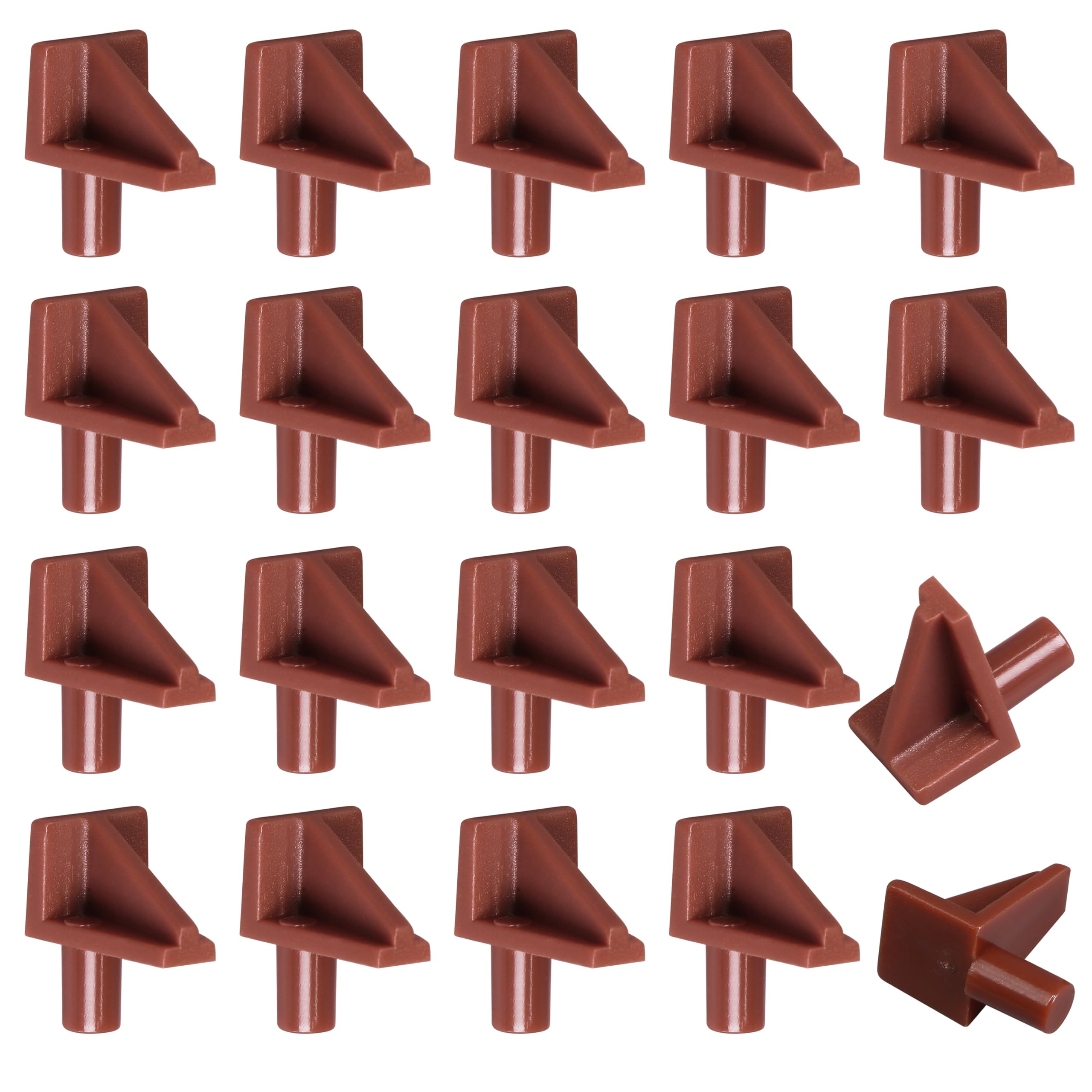 Amazon.com: Jamiikury 20pcs Brown Shelf Pegs, 5mm Plastic Shelf Pins ...