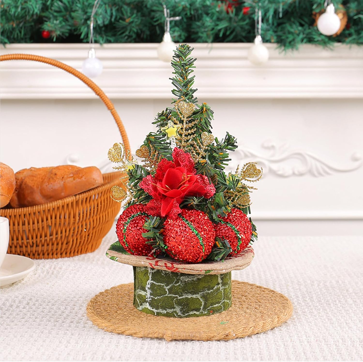 Mini Christmas Tree for Desk Table Top Christmas Tree Decoration Home ...