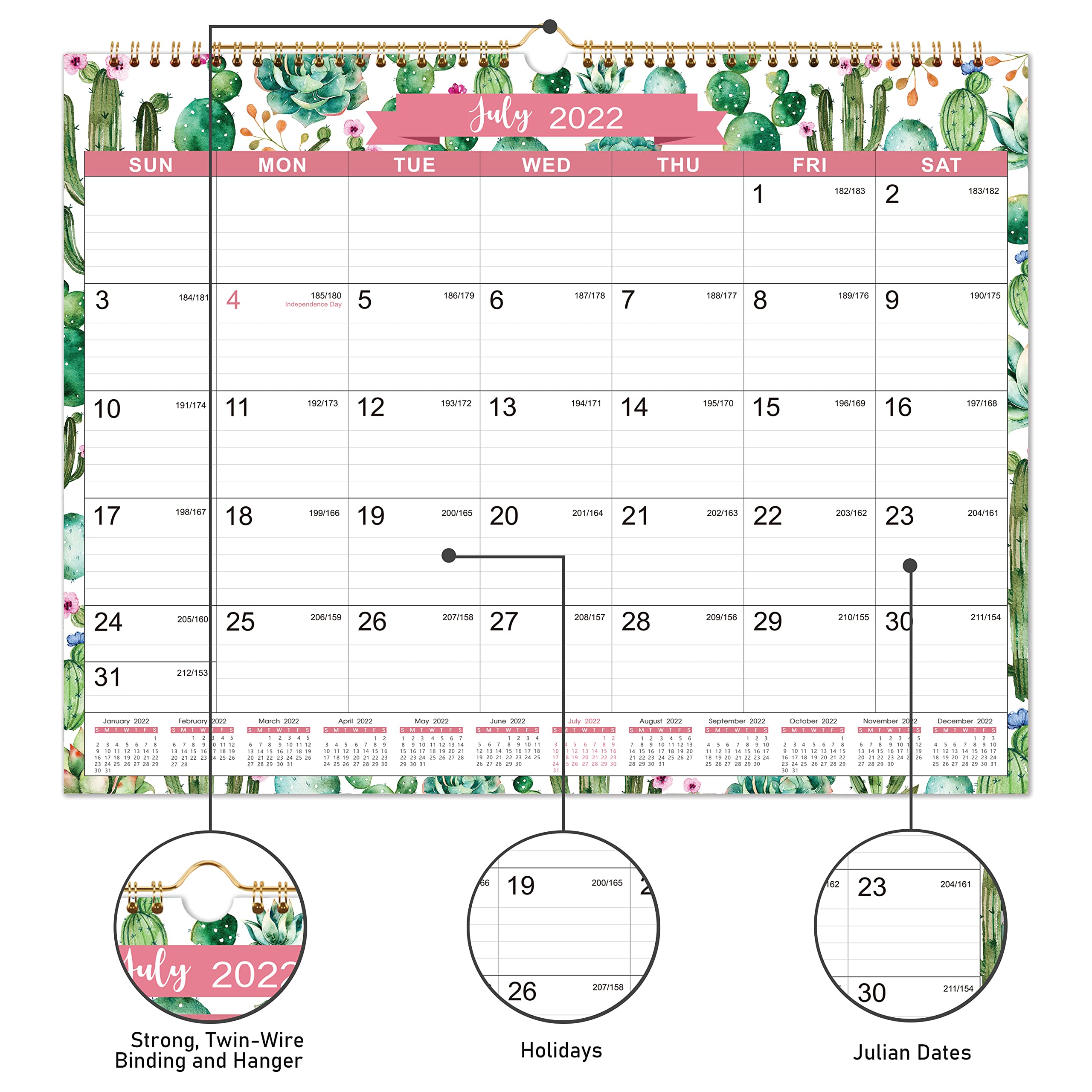 Buy 2022-2023 Calendar - Wall Calendar 2022-2023 from July 2022 ...