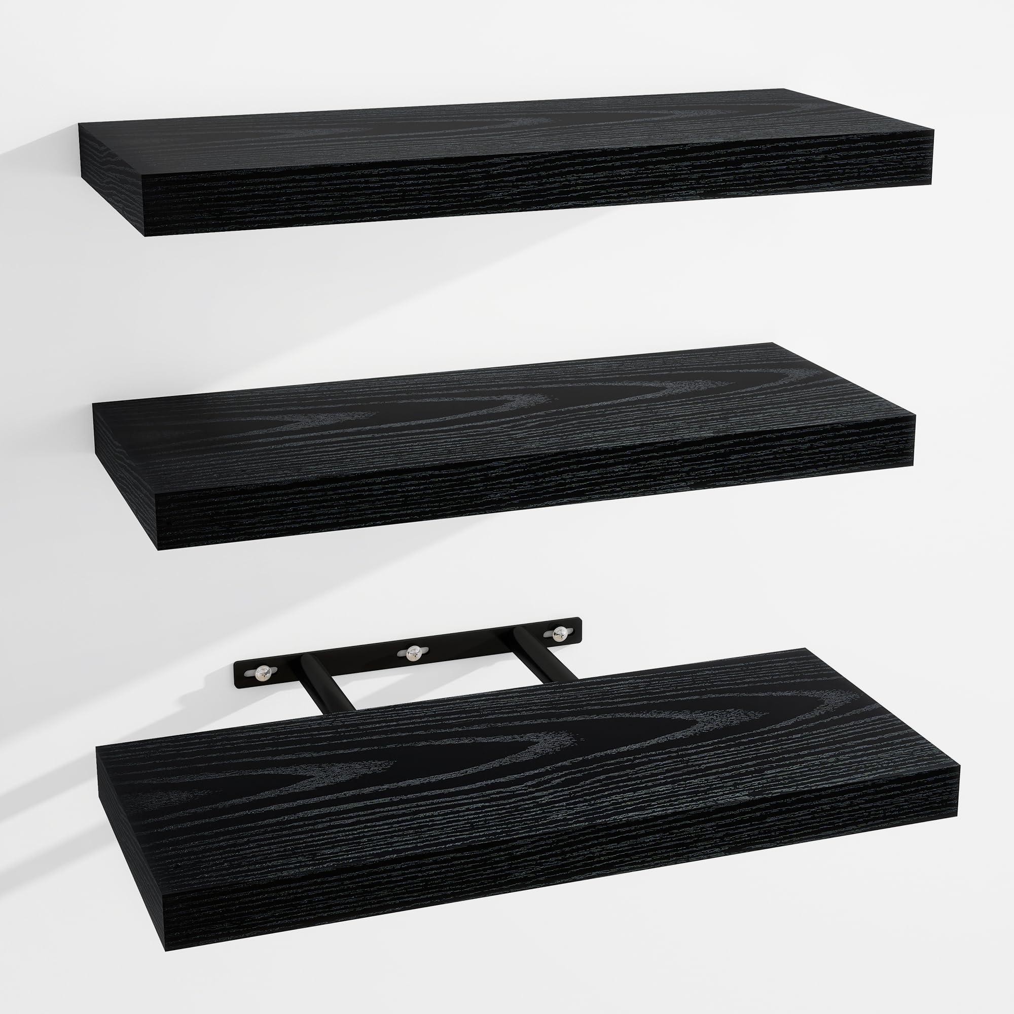 Amazon.com: Venusmiles Floating Shelves for Wall, Wall Mounted Shelves ...