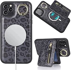 Amazon.com: Havaya for iPhone 11 Pro Max Case 2 in 1 Detachable Magnetic Wallet Zipper with Card ...