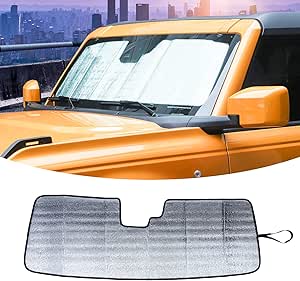 HTHE for Ford Bronco 2021 2022 Windshield Sunshade Truck Window Sun ...