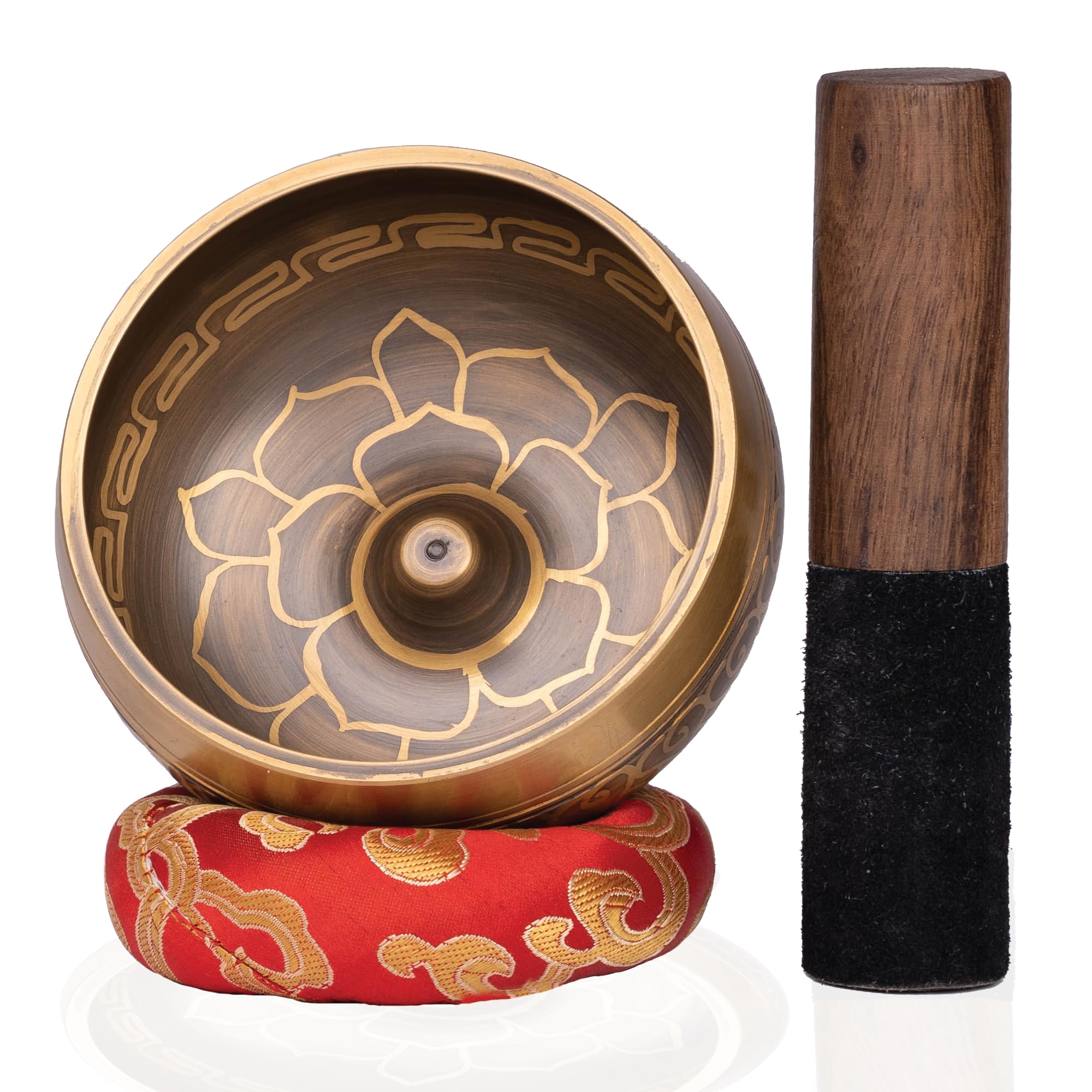 Amazon.com: Tipitaka Tibetan Lingam Singing Bowl Set 9cm - Yoga and ...