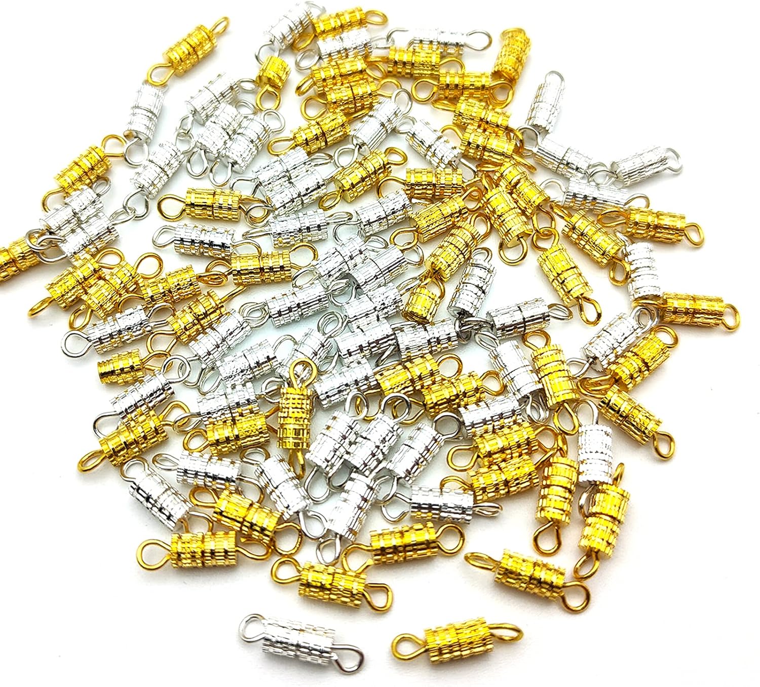Amazon.com: 100Pcs Barrel Screw Clasps for Jewelry Making,Screw Twist ...
