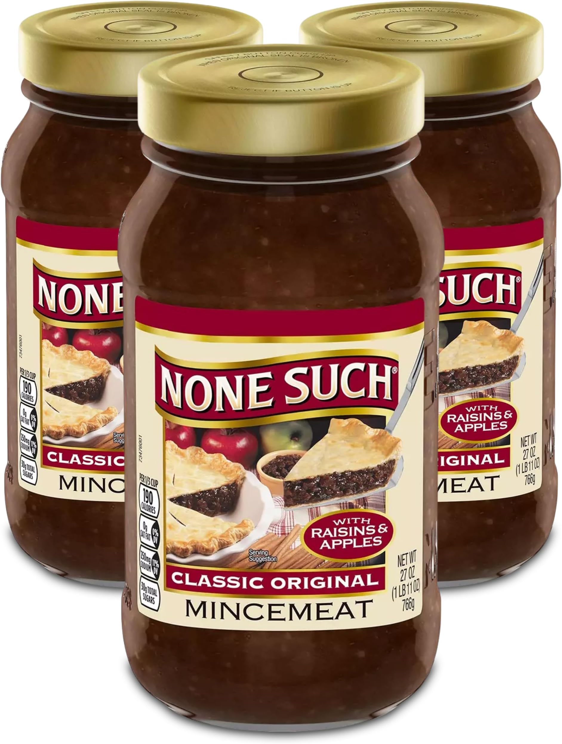 Amazon.com : None Such Classic Original Mincemeat with Raisins and ...