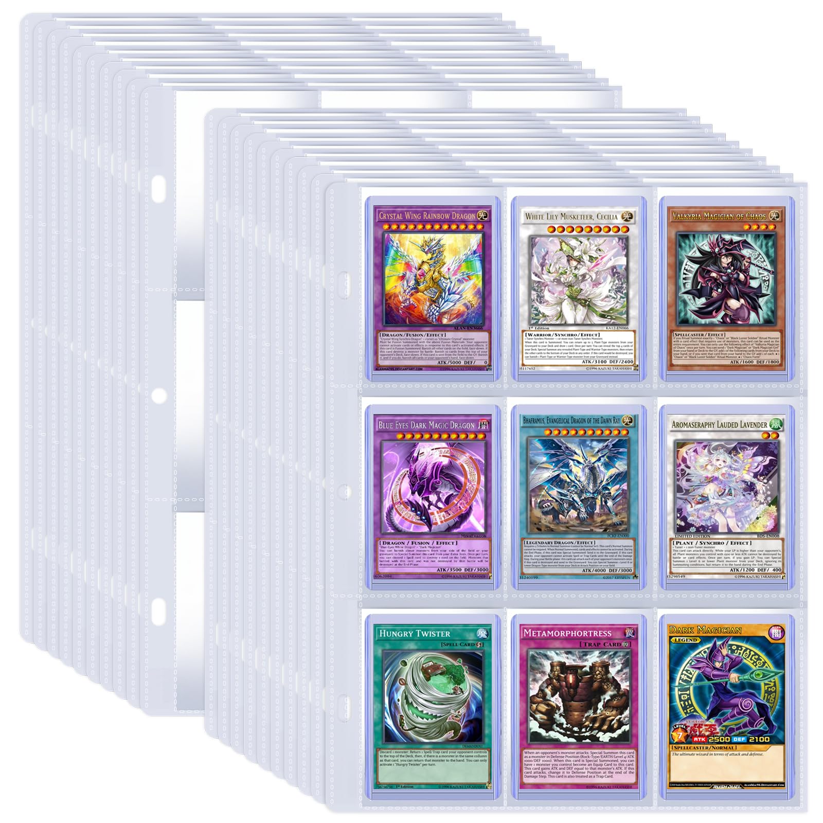 Snapklik.com : 20 PCS Toploader Sleeves, 9 Pocket TopLoader Binder ...