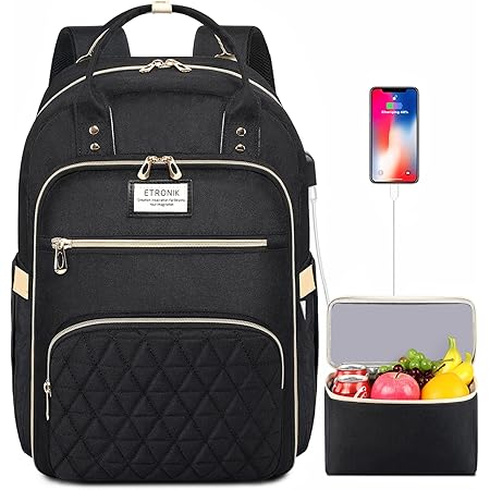 Amazon.com: Lunch Backpack, Insulated Cooler Backpack Lunch Box Laptop ...