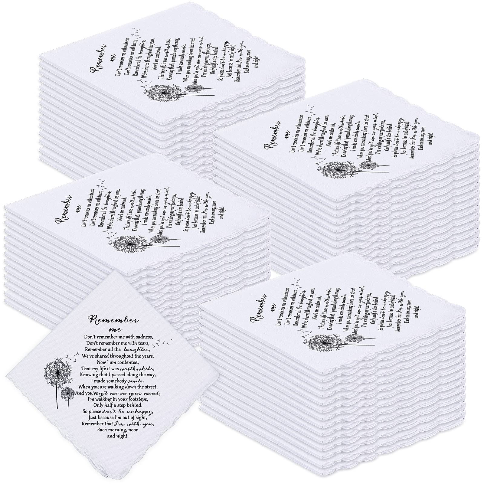 Unittype Memorial Gifts Handkerchief Funeral Favors Sympathy ...