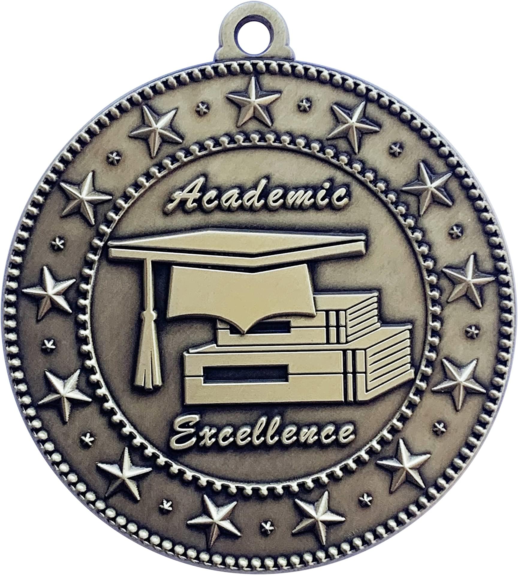 Amazon.com: Crown Awards Academic Medals - 2" Gold Science Medal ...