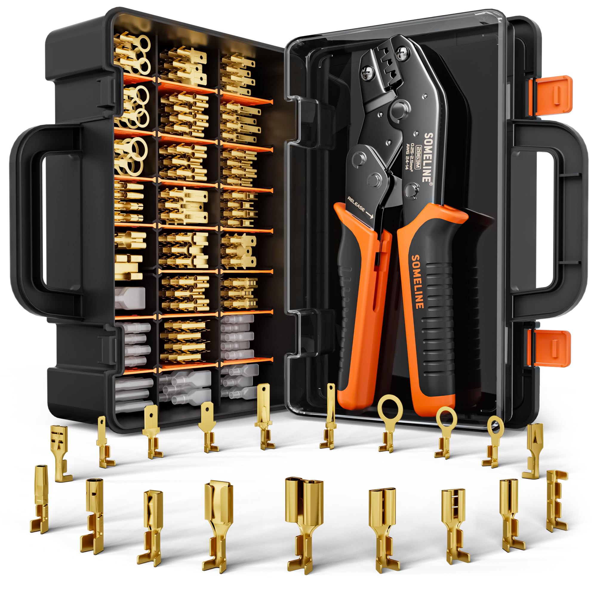 Buy SOMELINE® Crimping Tool Set with 20 Sizes Wire Connector Set, Crimp ...