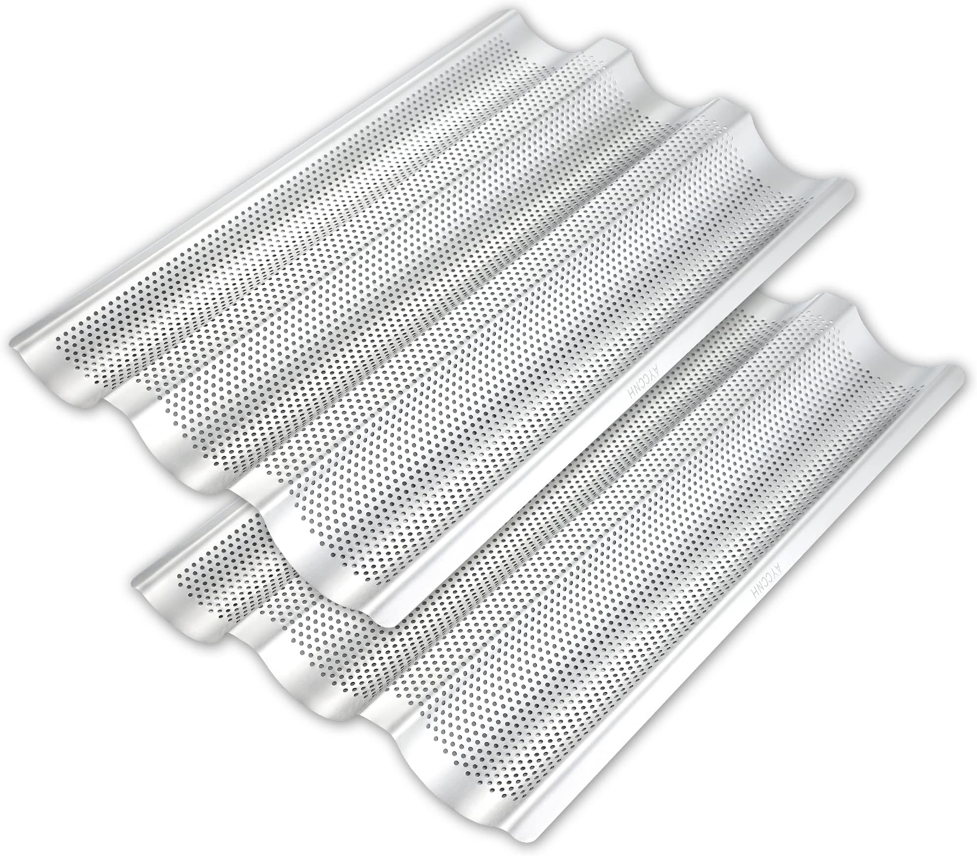Amazon.com: TOPINCN 430 Stainless Steel French Bread Waves Baking Tray ...