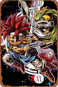 Amazon.com : Chrono Trigger Magus Frog Game Poster Tin Sign Cafe bar ...