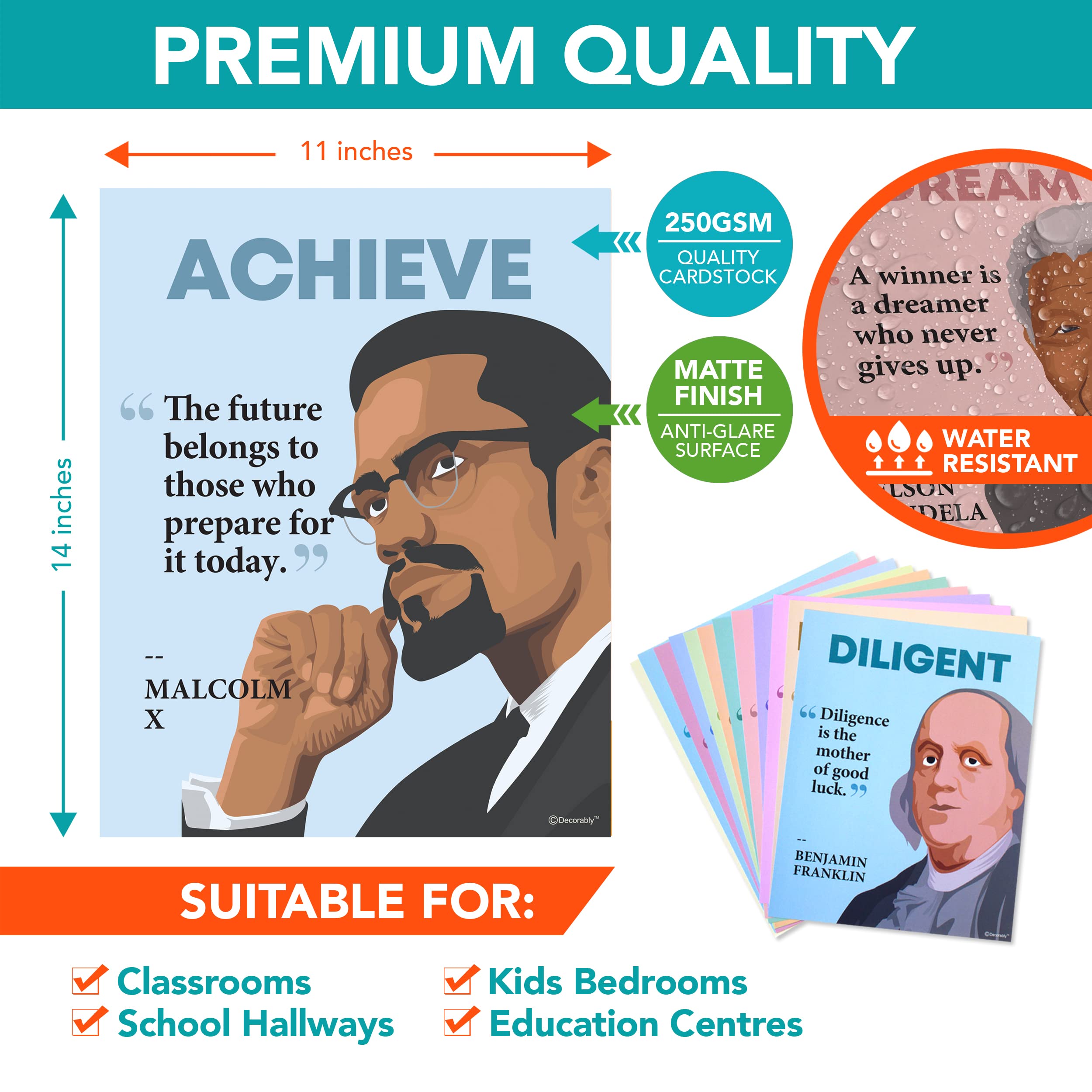 Snapklik.com : 12 History Posters For Classroom - 11x14" History ...