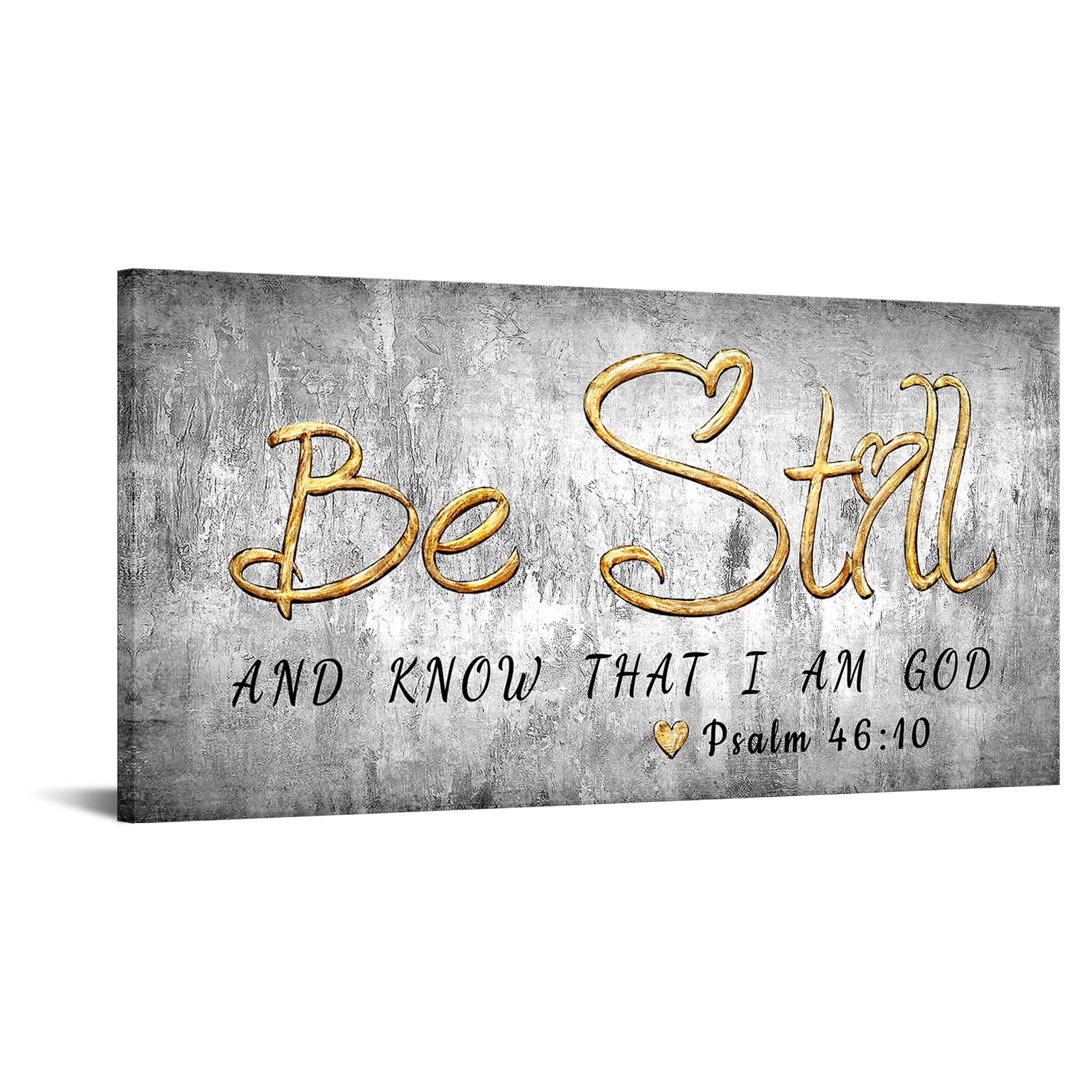 Amazon.com: KREATIVE ARTS Modern Black Grey Gold Inspirational Bible ...