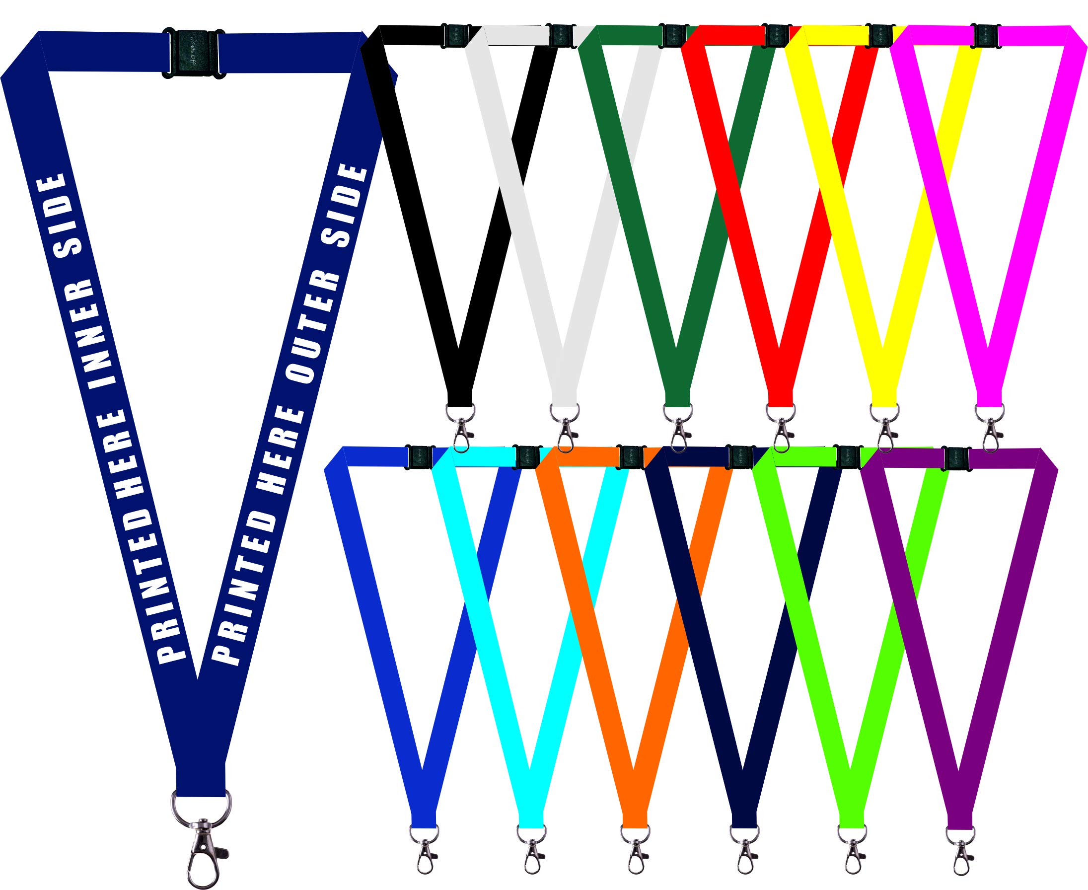 Buy 1 x Personalised Printed Lanyard. Personalised ID Neck Strap ...