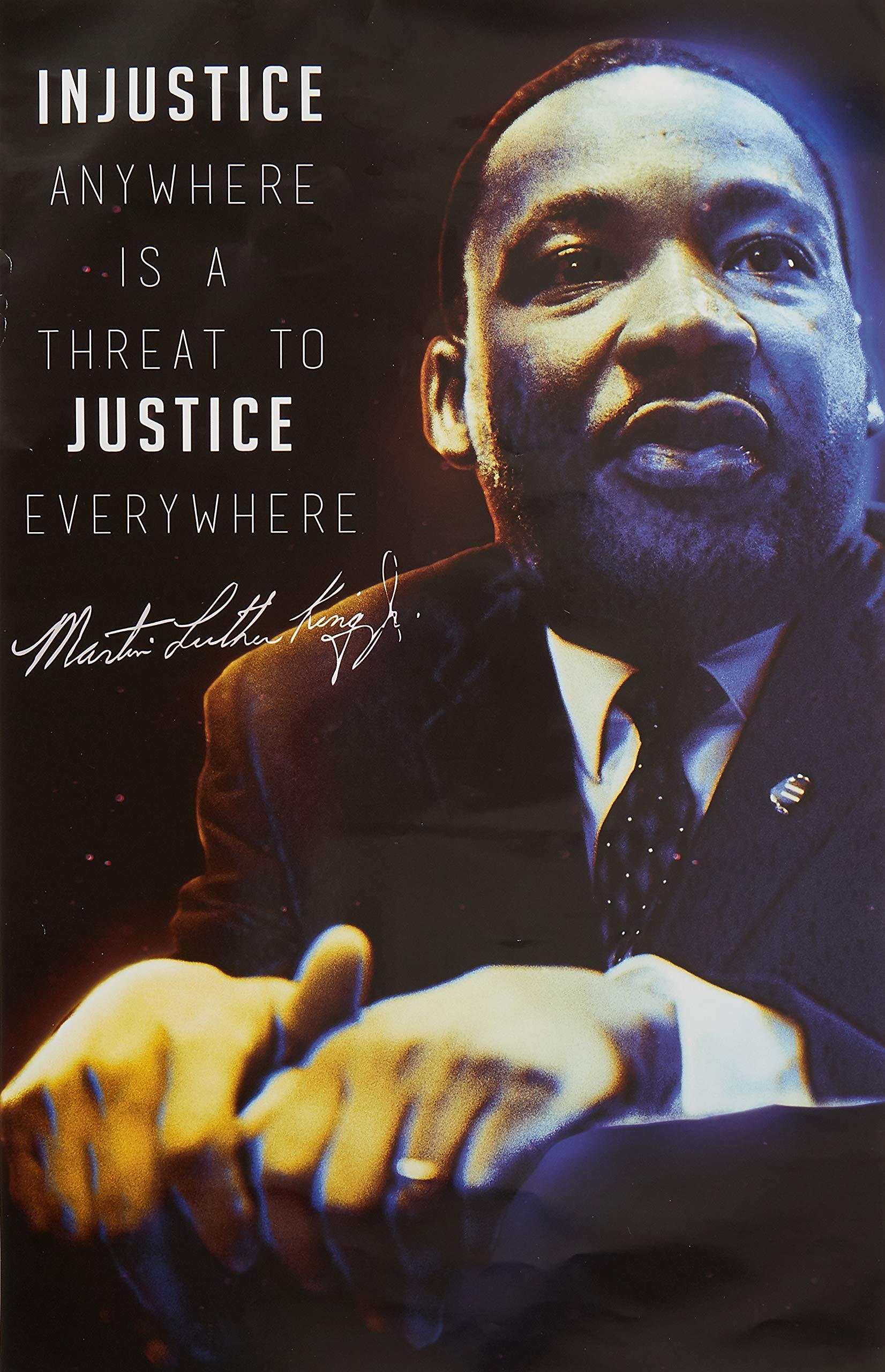 Buy 777 Tri-Seven Entertainment Martin Luther King Jr Quote Injustice ...