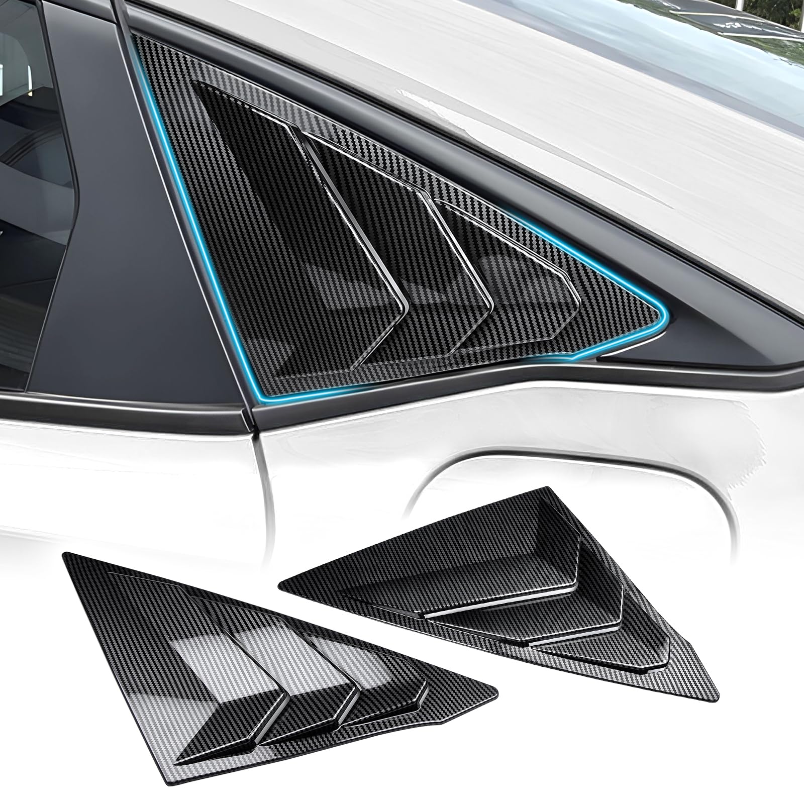 Thenice Hatchback Rear Window Louvers Thenice For 10th Gen Civic Rear ...