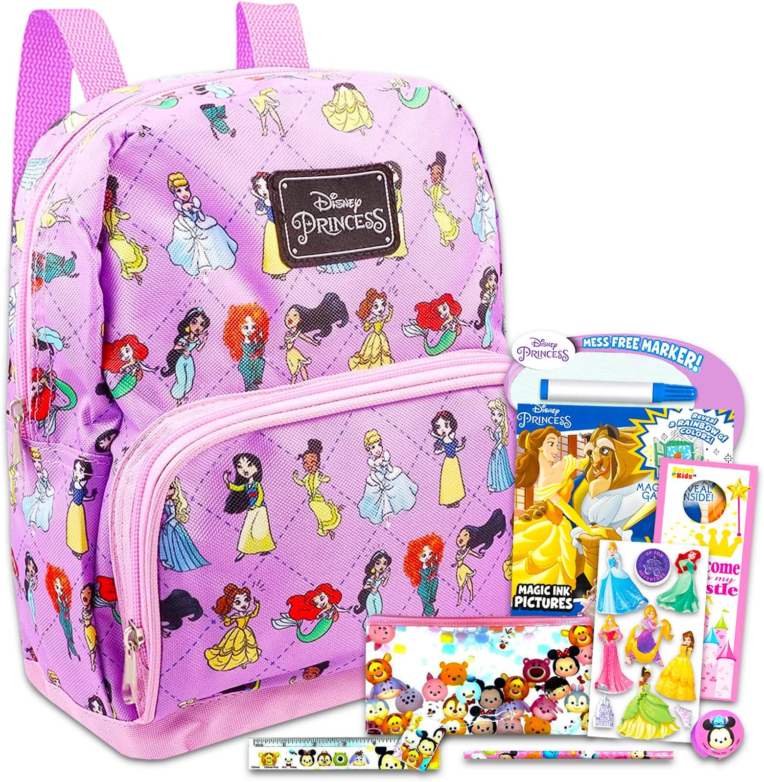 Amazon.com | Disney Snow White Large Backpack Set - Bundle with 16 ...